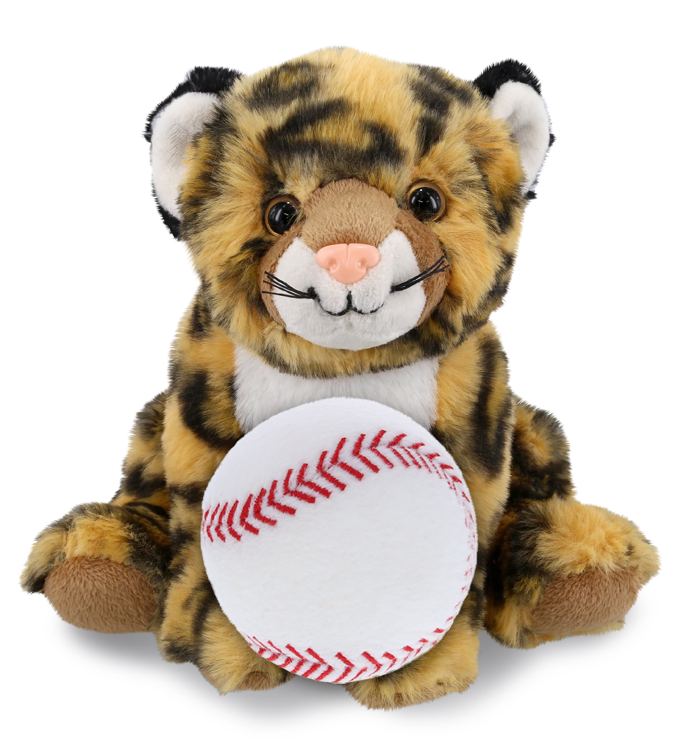 DolliBu Super Soft Squat Leopard Stuffed Animal with Baseball Plush ...