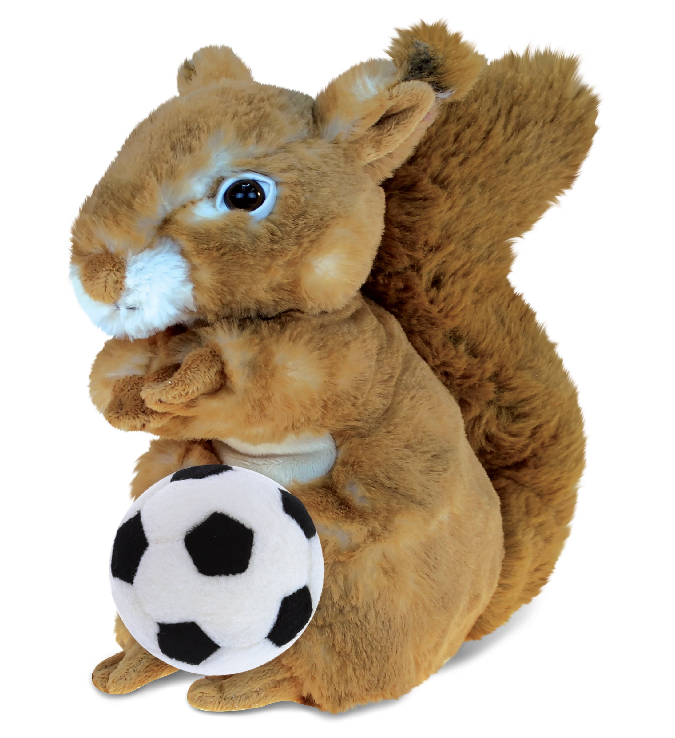 DolliBu Super Soft Squirrel Stuffed Animal with Soccer Ball Plush ...
