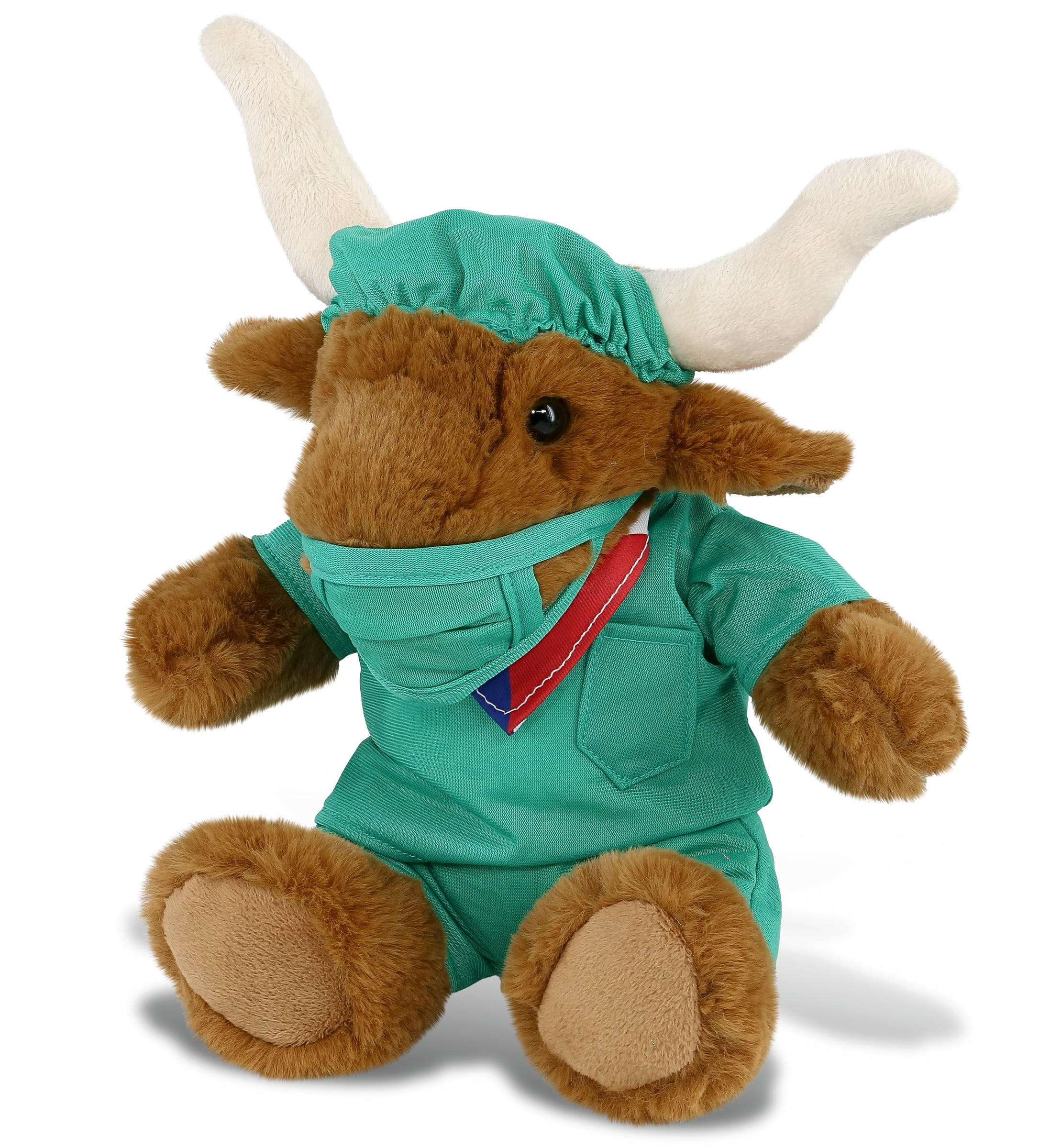 DolliBu Texas Longhorn Doctor Plush Toy - Super Soft Texas Longhorn ...