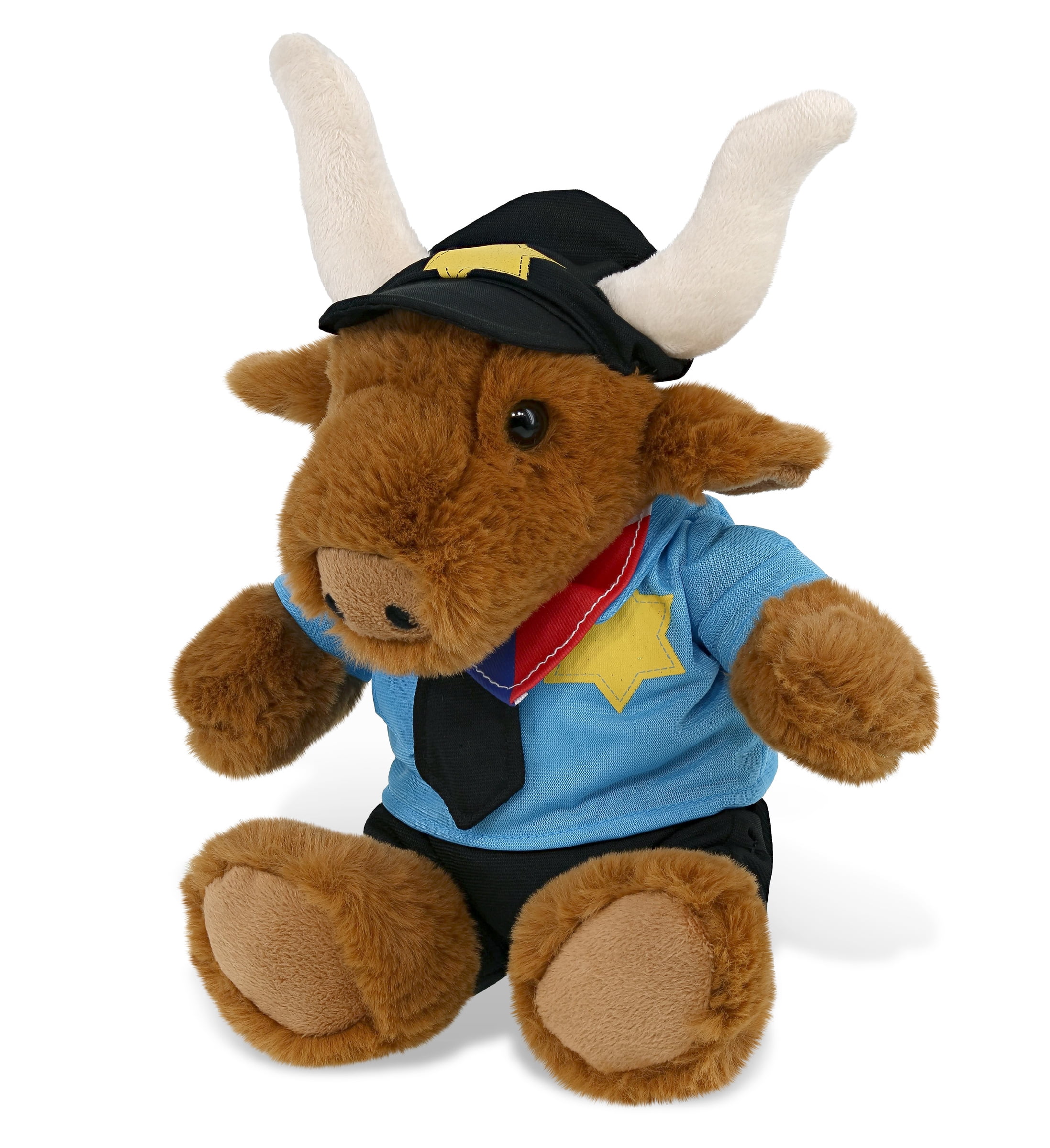 DolliBu Texas Longhorn Police Officer Super Soft Plush Toy - Soft Texas ...