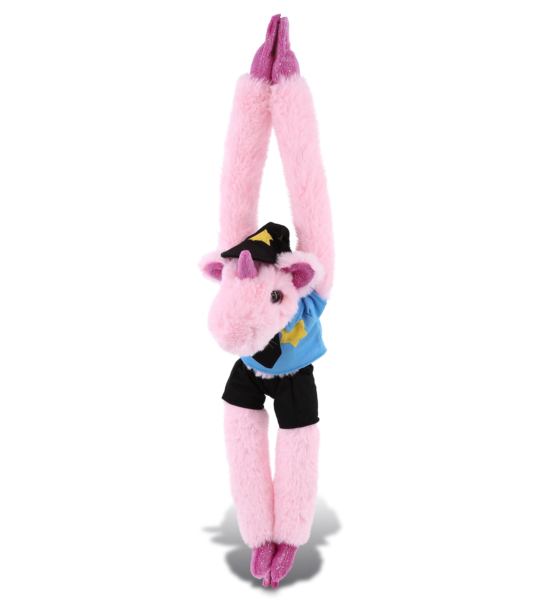 DolliBu Unicorn with Long Arms Police Officer Super Soft Plush Toy ...