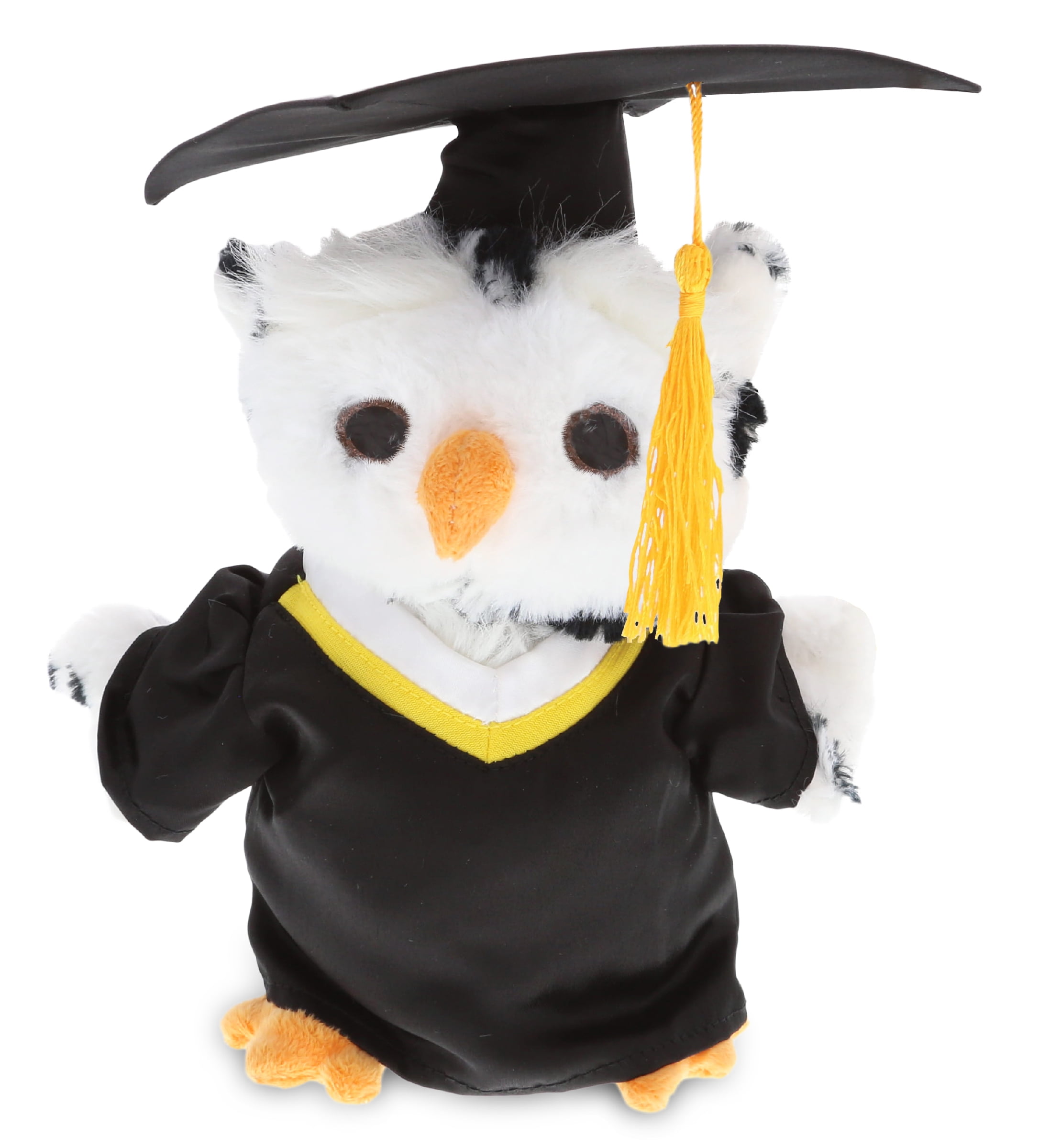 DolliBu White Owl Graduation Plush Toy - Super Soft Graduation Stuffed ...