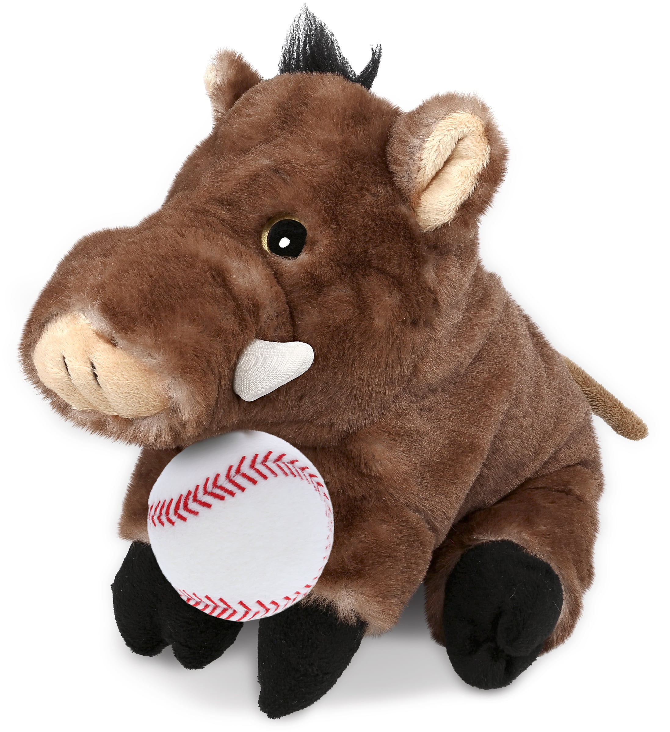 DolliBu Wild Boar Stuffed Animal with Baseball Plush - Soft, Huggable ...