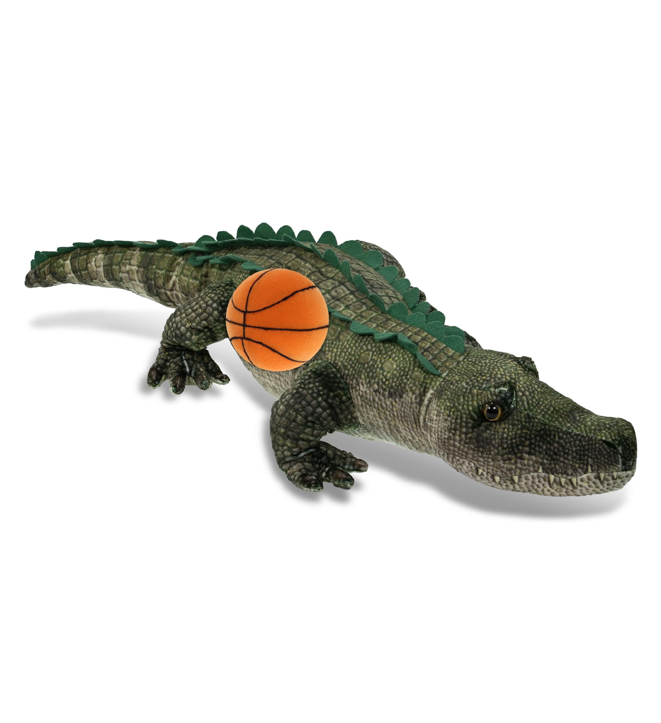 DolliBu Wild Collection Alligator Stuffed Animal with Basketball Plush ...