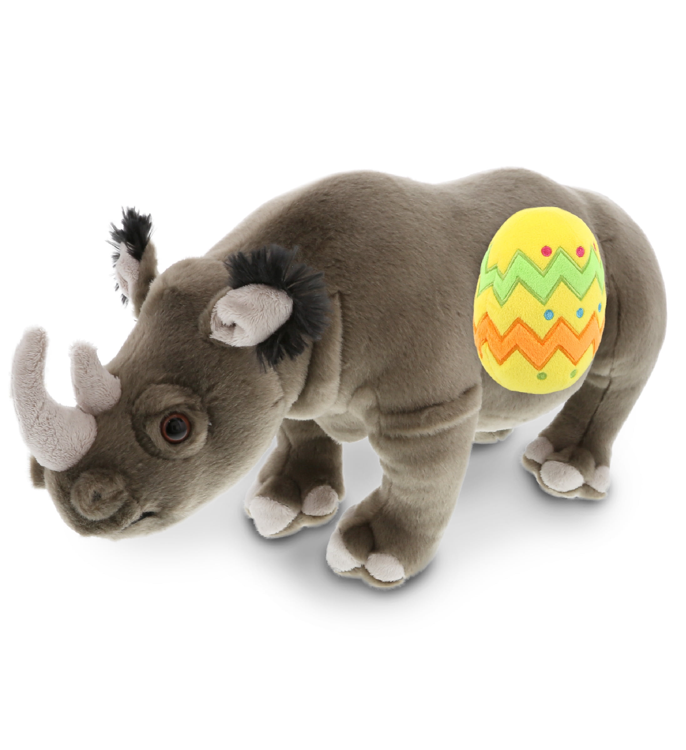 DolliBu Wild Collection Rhino with Yellow Easter Egg Plush - Perfect ...