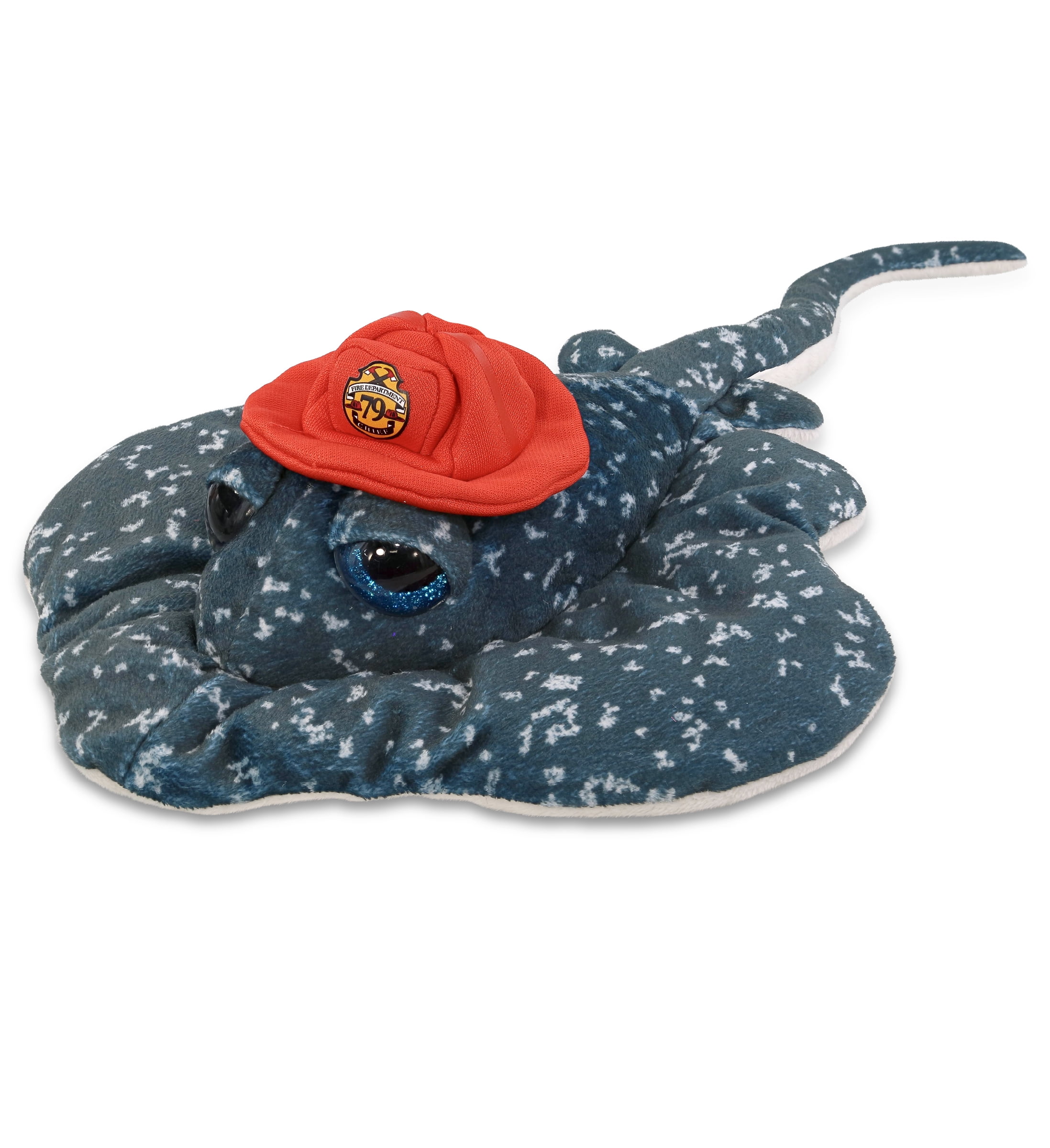 DolliBu Wild Grey Spotted Stingray Firefighter Stuffed Animal ...