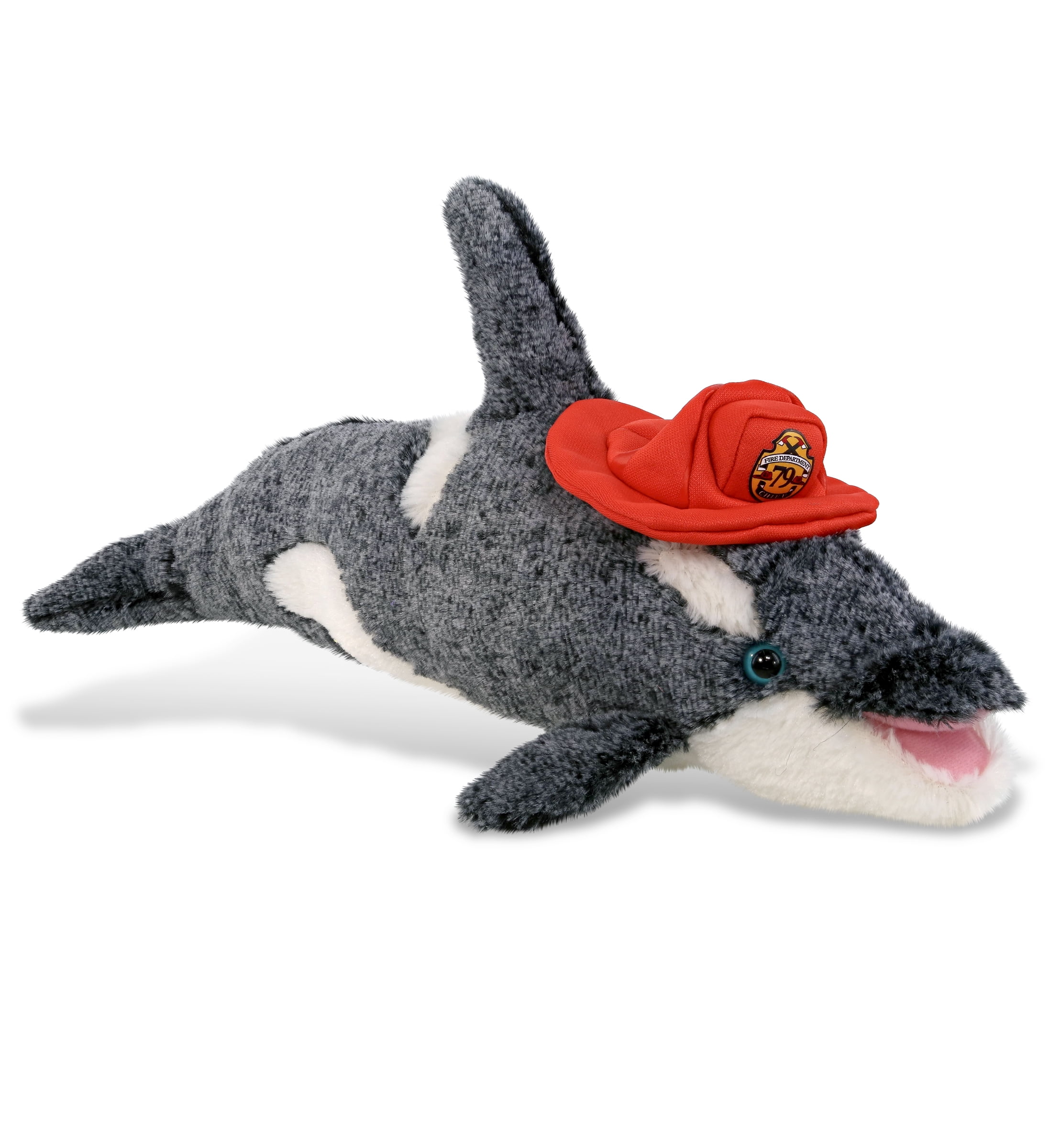 DolliBu Wild Killer Whale Firefighter Stuffed Animal - Super Soft Whale ...