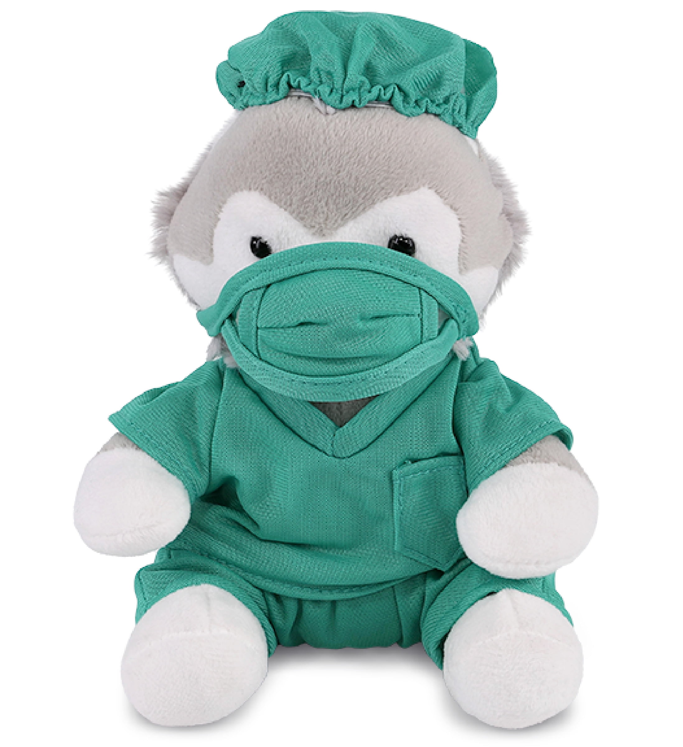 DolliBu Wolf Doctor Plush Toy - Super Soft Wolf Doctor Stuffed Animal ...