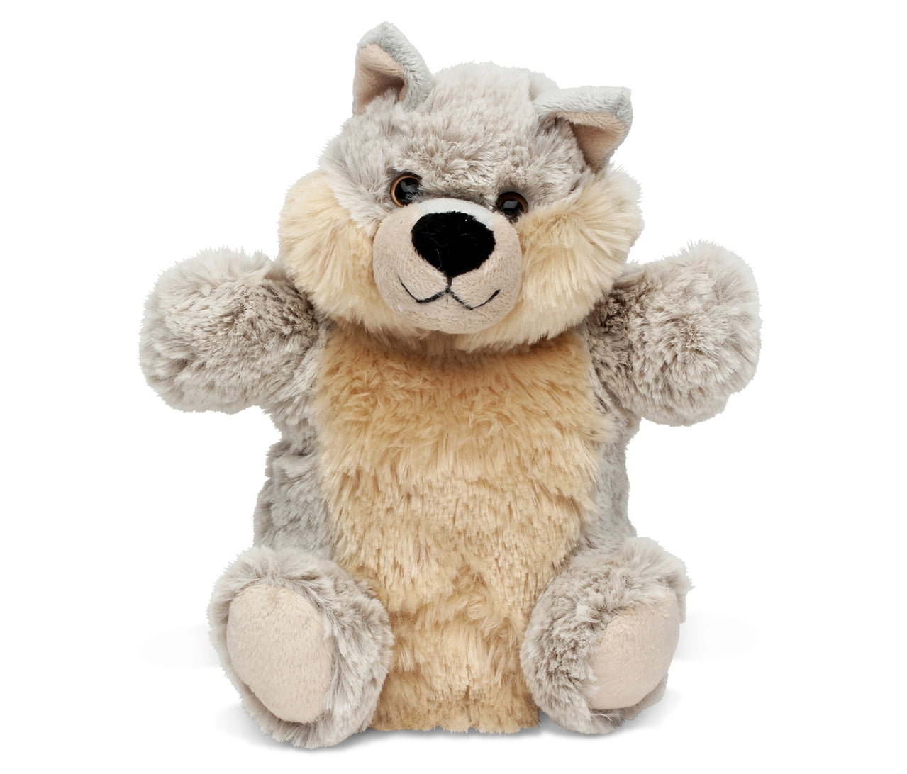 DolliBu Wolf Plush Hand Puppet For Kids - Soft Furry Stuffed Animal ...