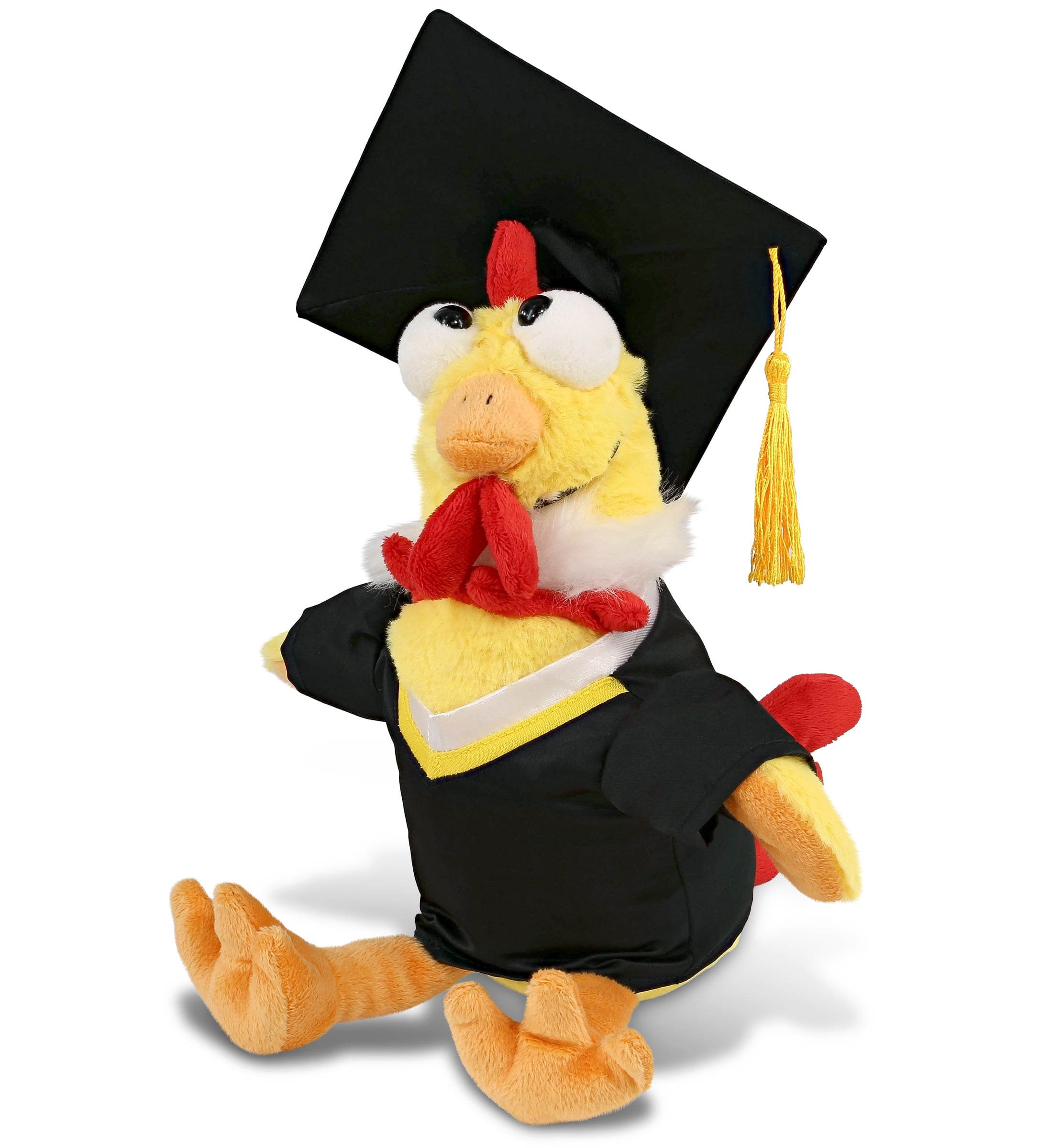 DolliBu Yellow Rooster Graduation Plush Toy - Super Soft Rooster ...