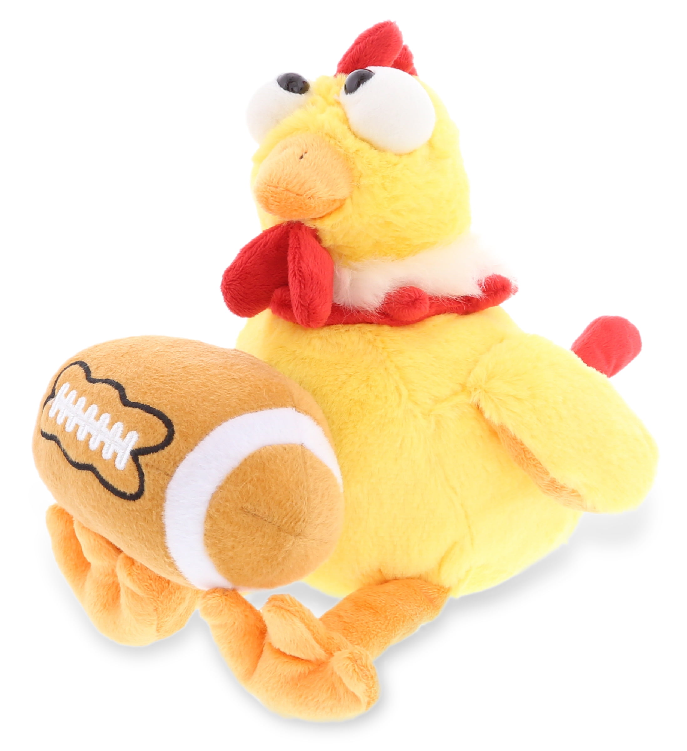 DolliBu Yellow Rooster Stuffed Animal with Football Plush - Soft ...