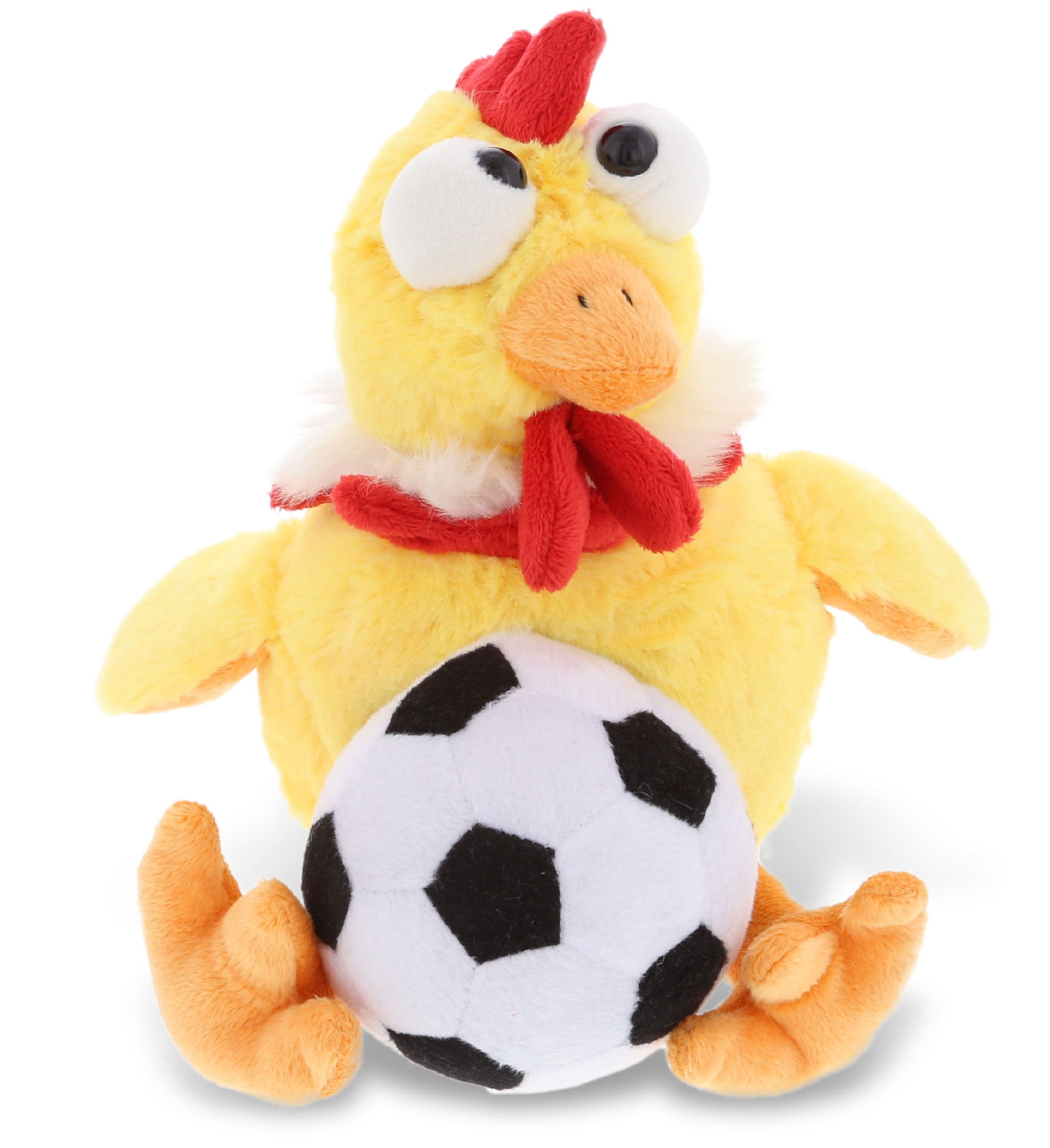 DolliBu Yellow Rooster Stuffed Animal with Soccer Ball Plush - Soft ...