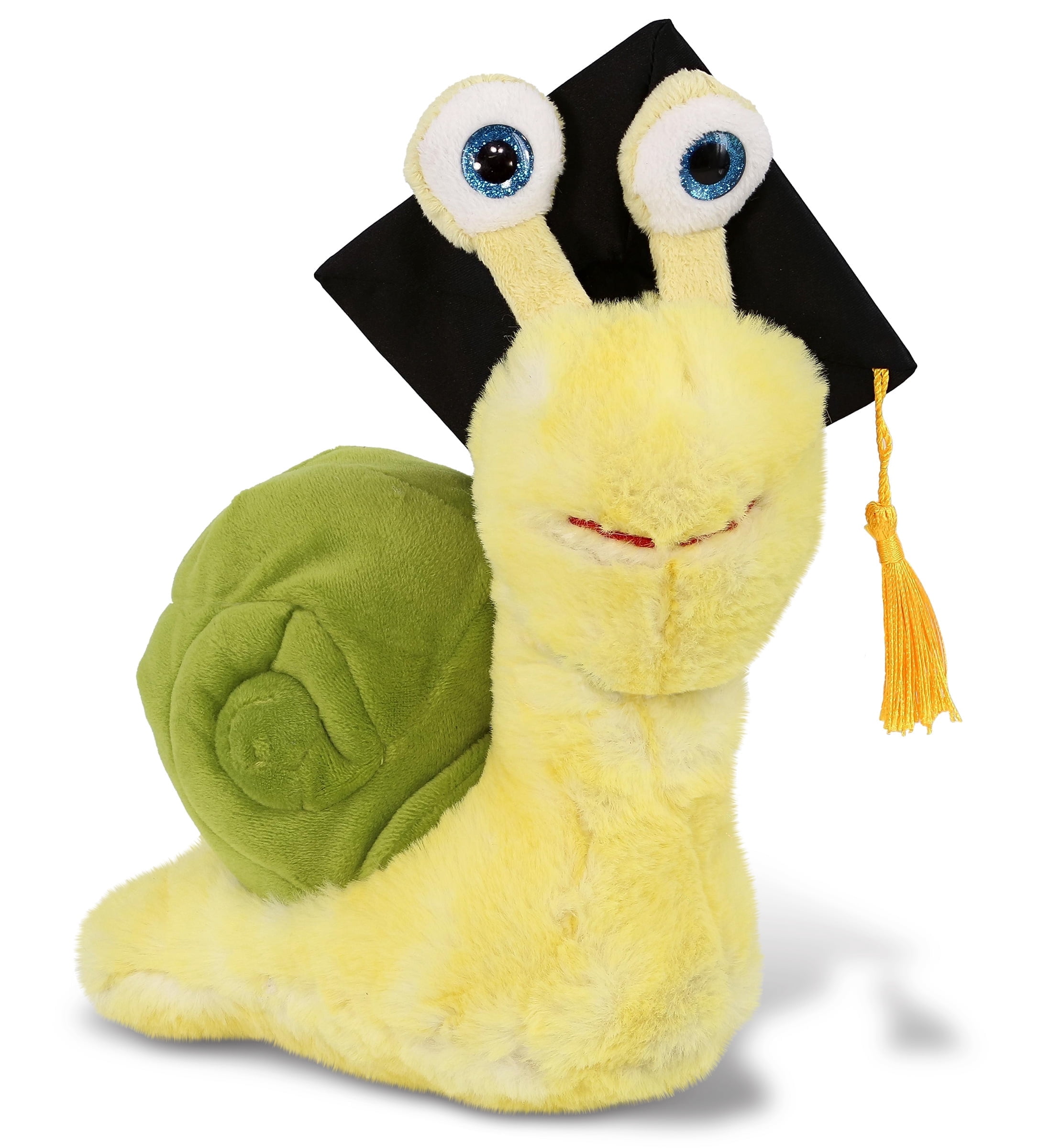 DolliBu Yellow Snail Graduation Plush Toy - Super Soft Plush Graduation ...