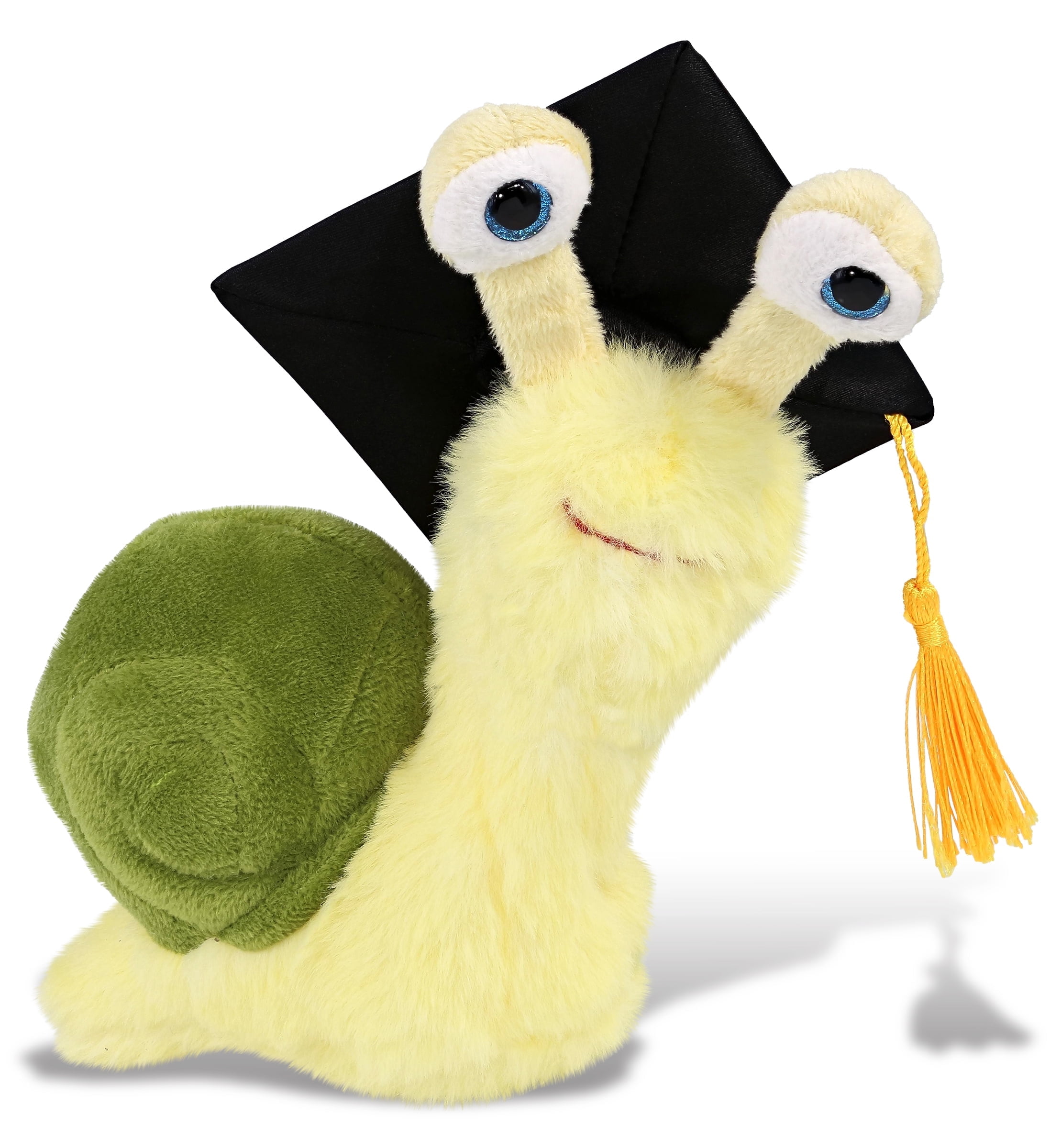 DolliBu Yellow Snail Small Graduation Plush Toy - Super Soft Plush ...
