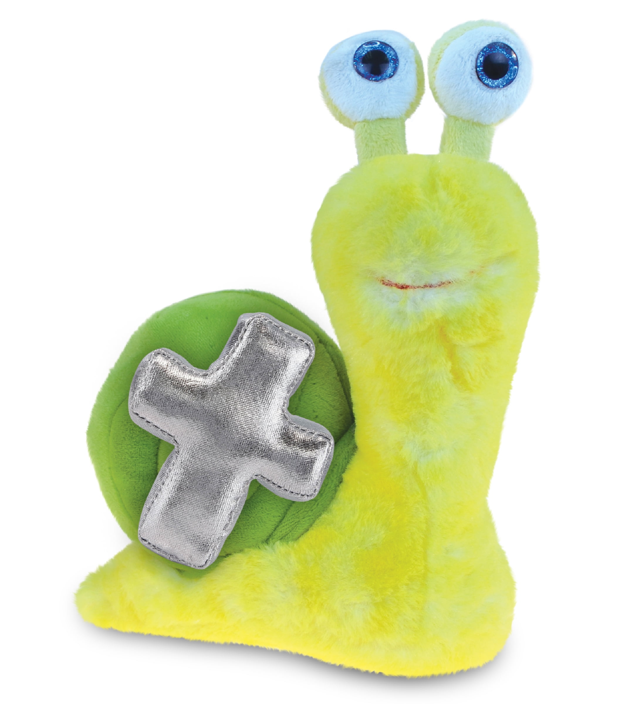 DolliBu Yellow Snail Stuffed Animal with Silver Cross Plush – Religious ...