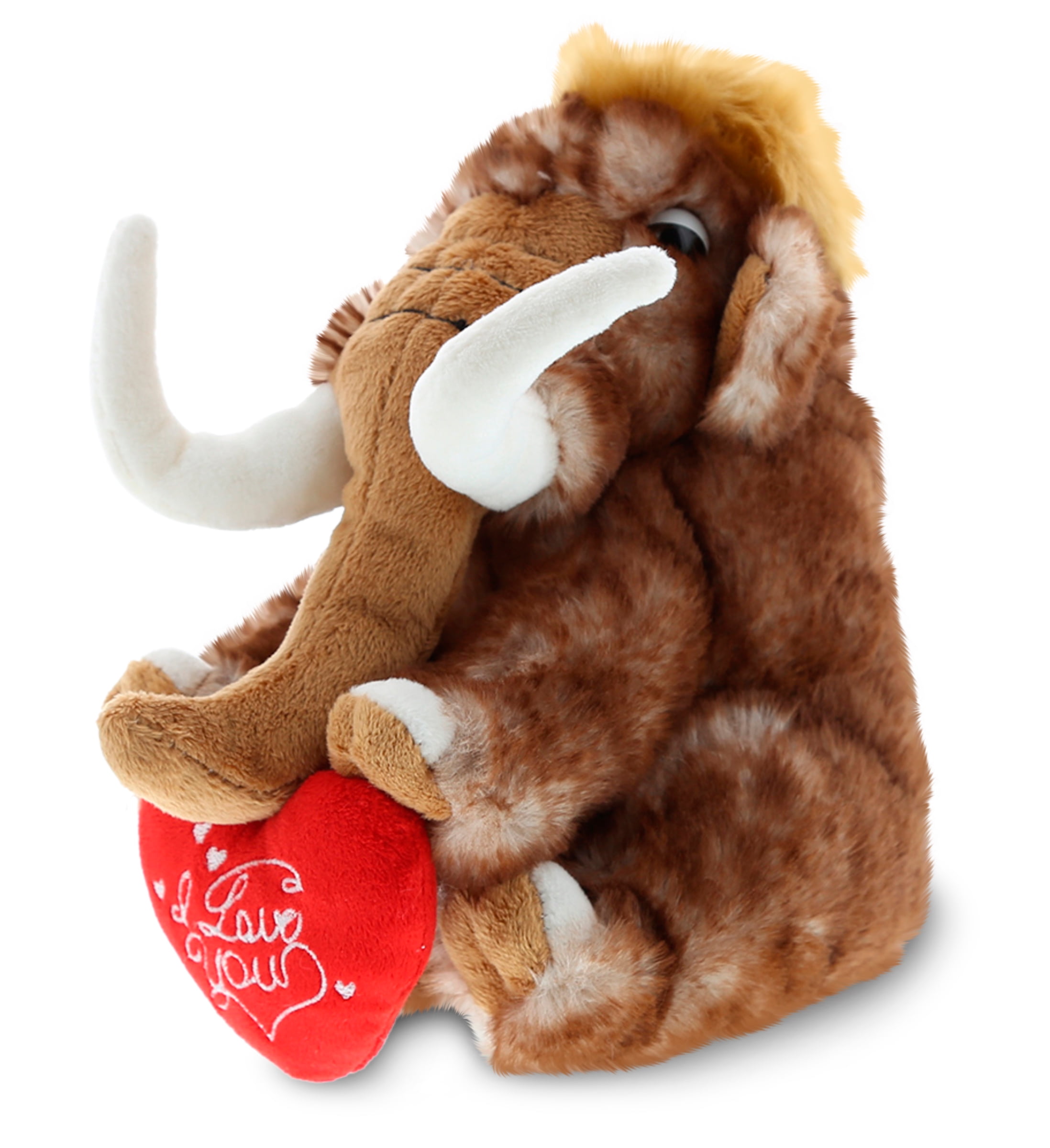 Dollibu I Love You Wild Mammoth Plush with Heart - 10 inches - Walmart.com