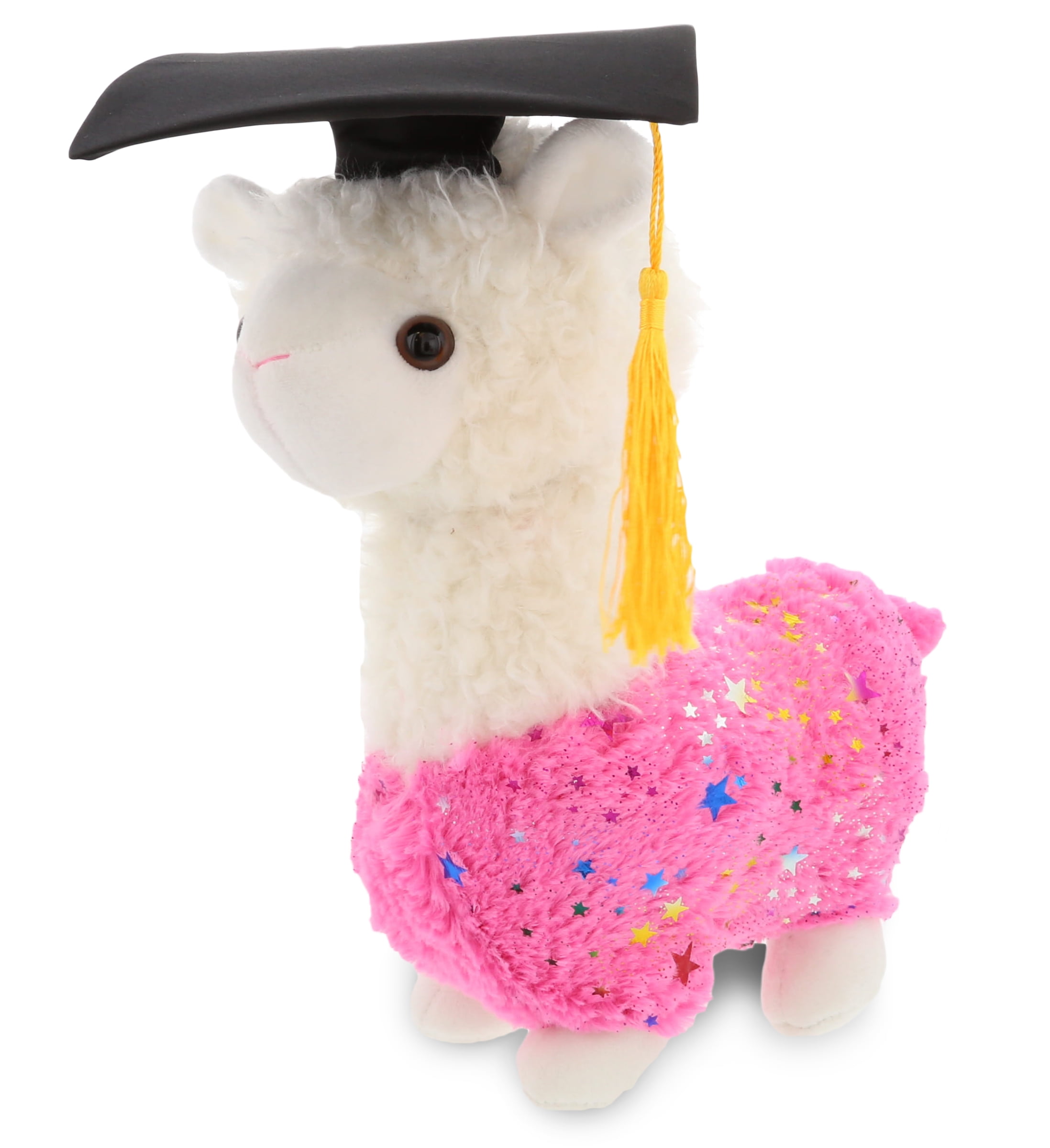 Dollibu Sparkle Llama Graduation Plush Toy - Stuffed Animal Dress Up ...
