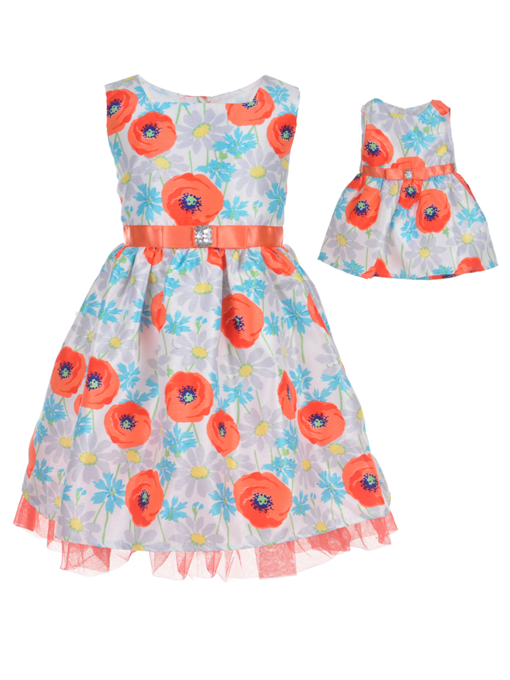 Dollie & Me Little Girls' "First Class" Dress with Doll Outfit (Sizes 4 ...