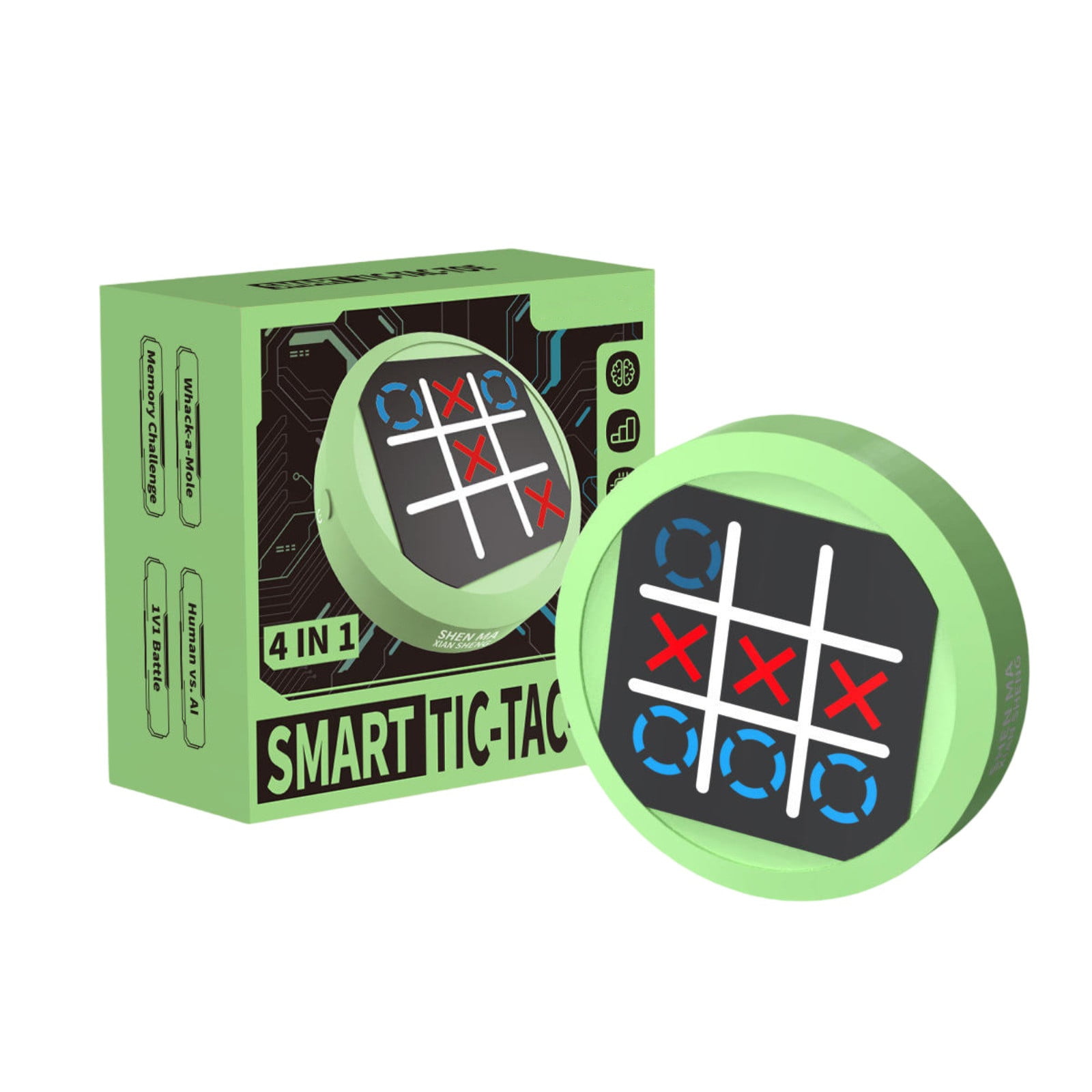 Dollox 4-in-1 Mini Tic Tac Toe Bolt Game, Electronic Handheld Game ...