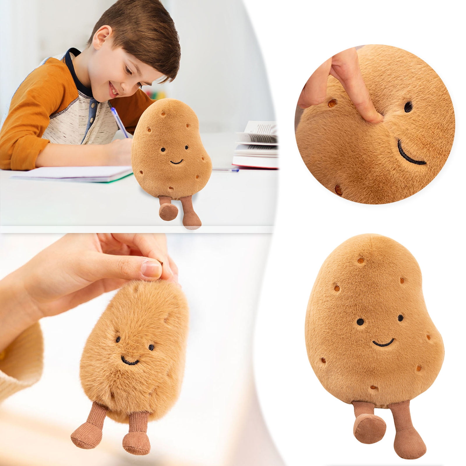 Dolls & Accessories Cute Food Snack Pillow Soft Little Potato Croissant ...