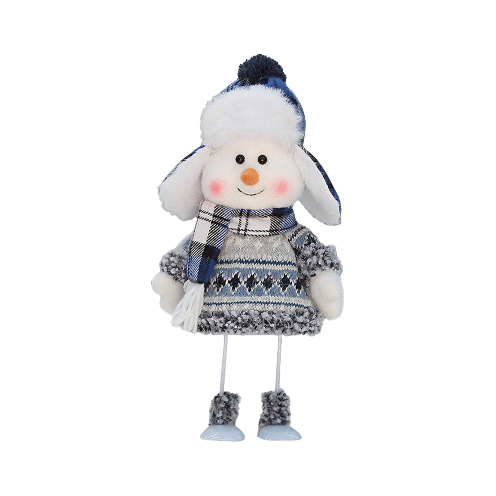 Dolls Christmas Blue Cloth Snowman Doll Fluff Toy E Winter Sale! Funny ...