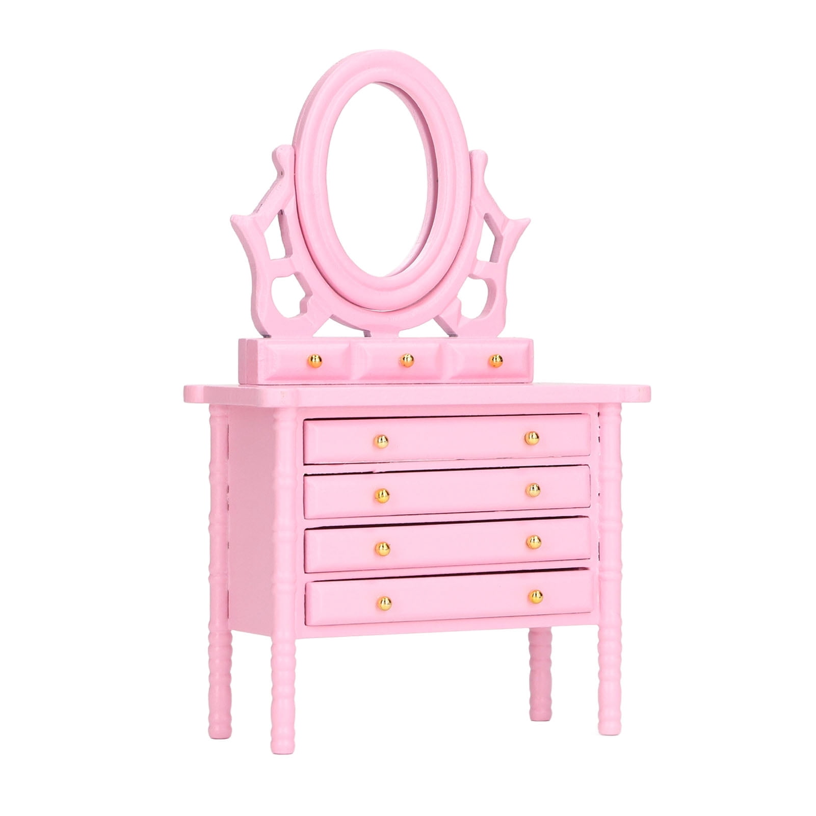 Dolls House Furniture Bathroom Set, 1:12 Scale Dollhouse Toilet Table ...