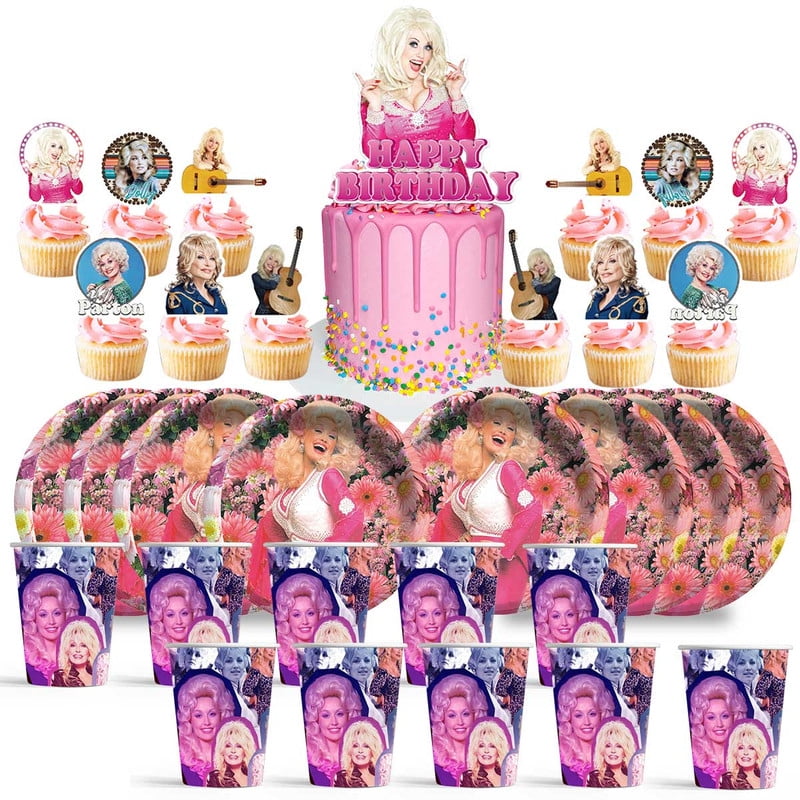 Dolly Birthday Cups Party Supplies Plates Decorations Cake Topper Decor ...