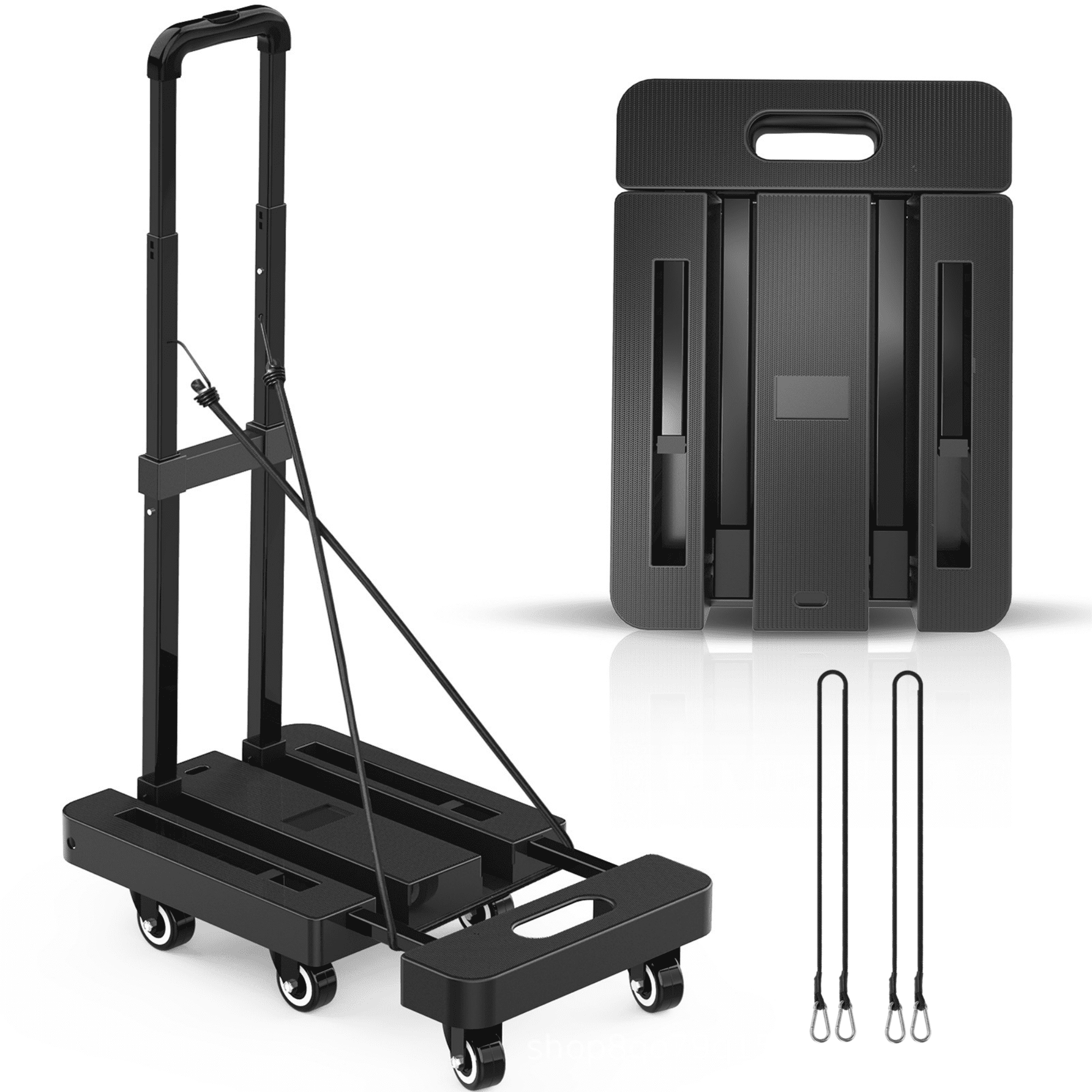Dolly Chart Folding Hand Truck Heavy Duty Furniture Dolly with 2 ...