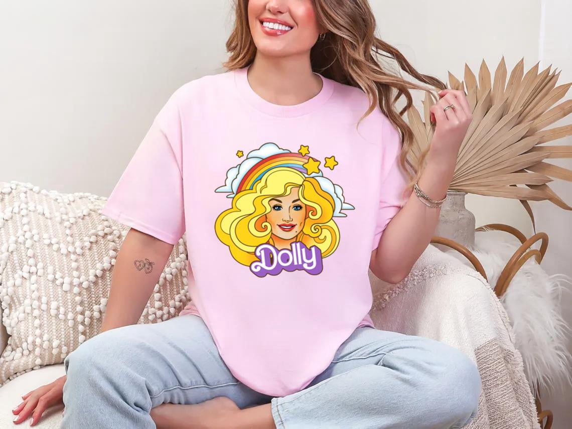 Dolly Doll T-shirt with Vintage Toy Look and Retro Playful Aesthetic ...