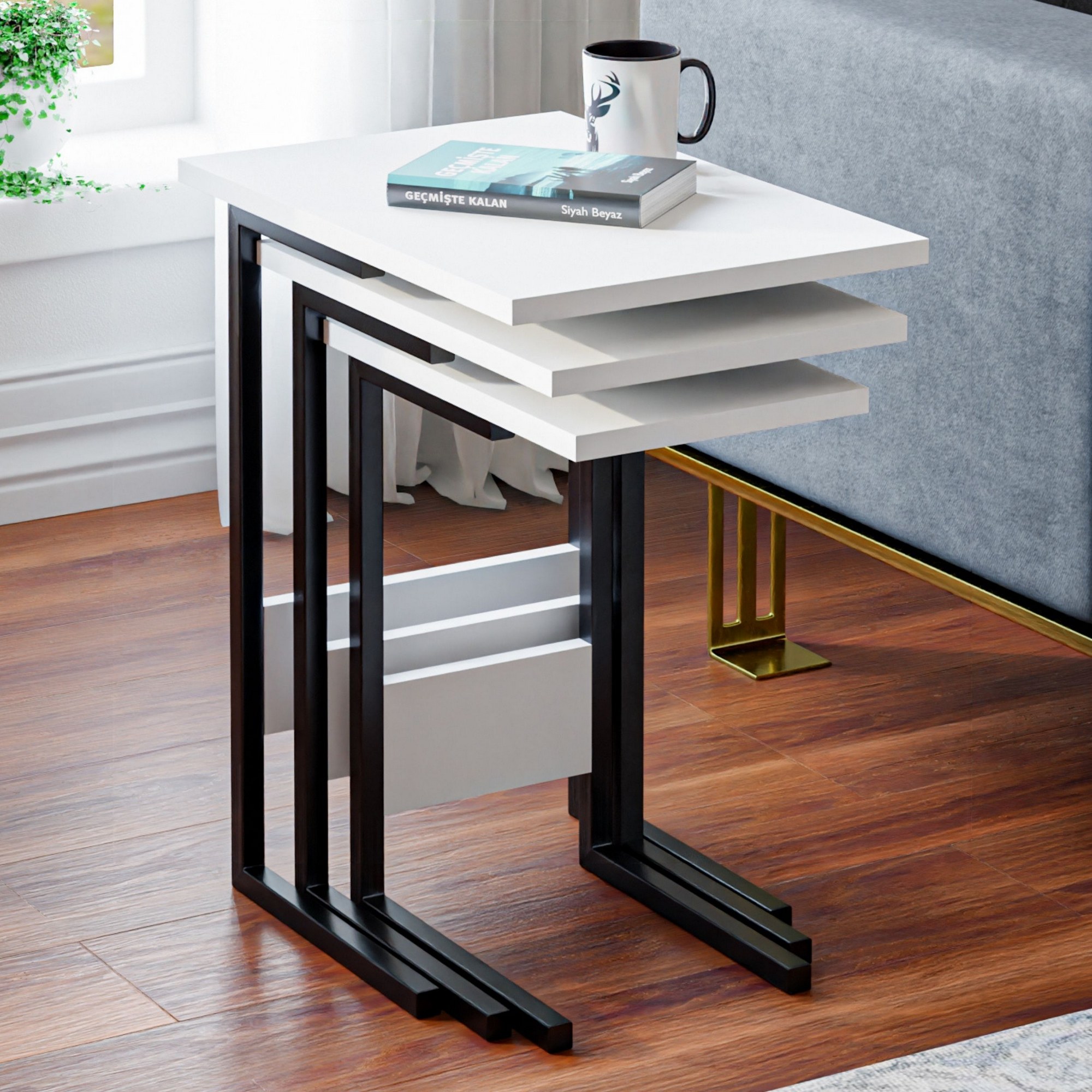 Dolly-Luyyla-White-Nesting Table -3 Pieces - Walmart.com