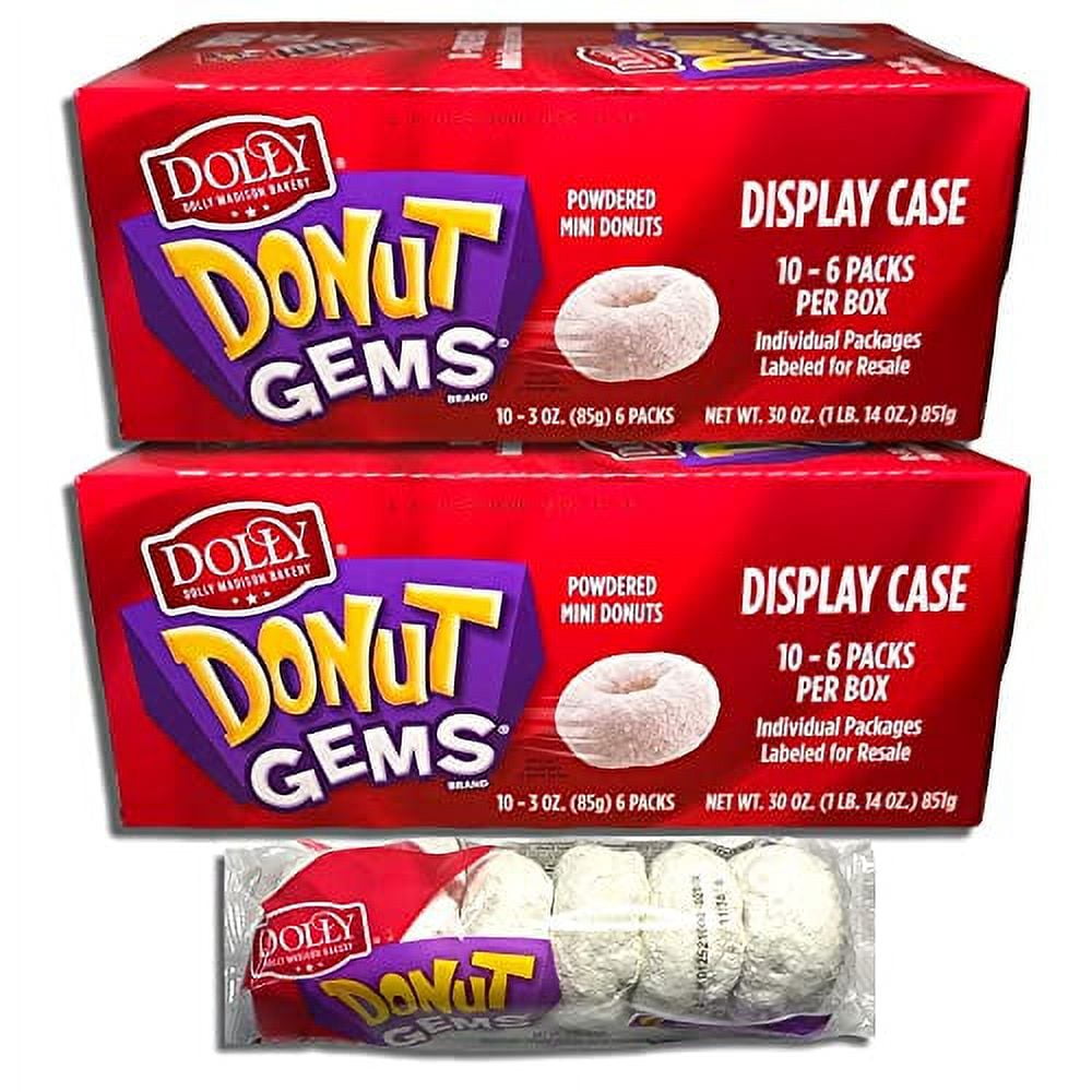 Dolly Madison Dolly Madison Powdered Donut Gems Mini Donuts Donettes ...