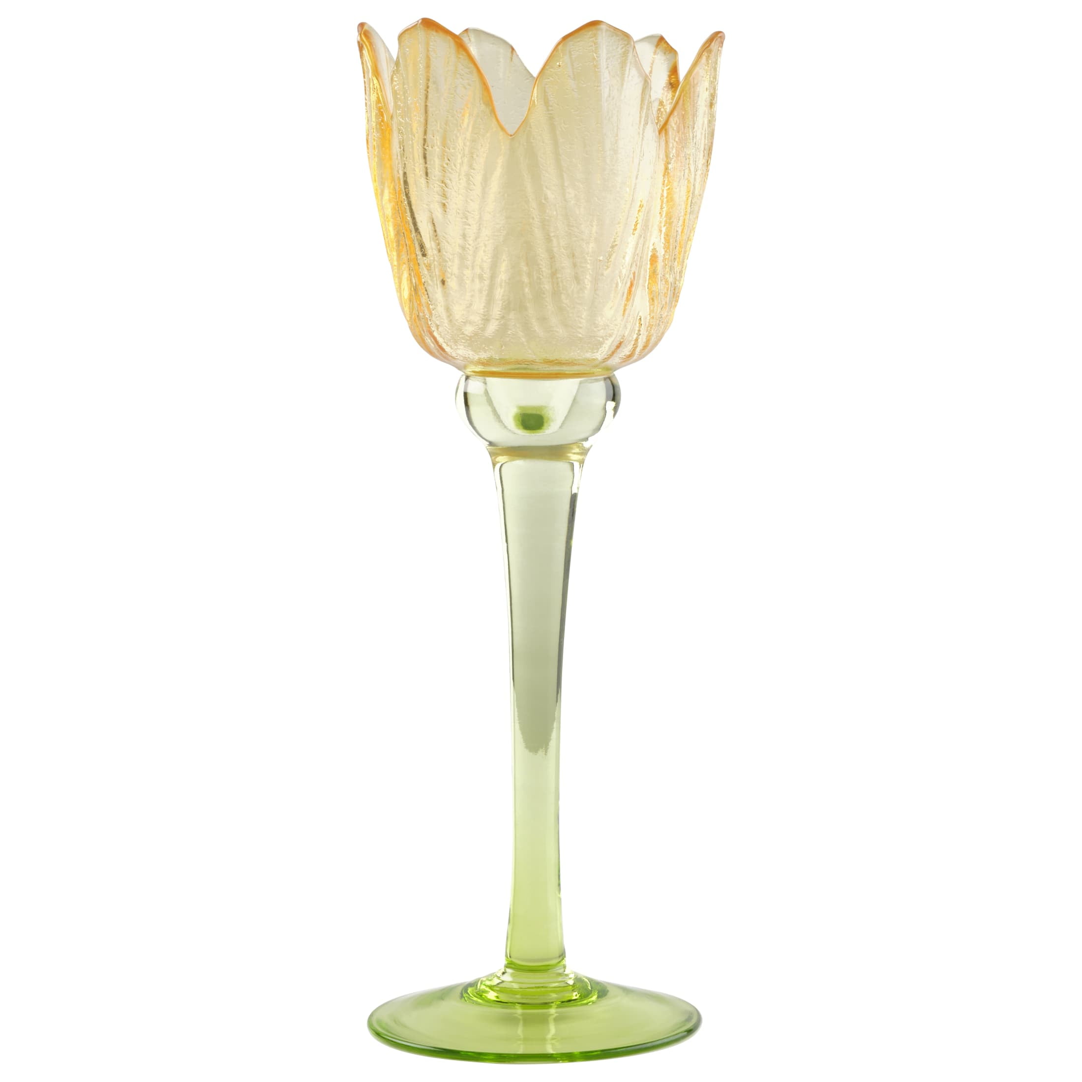 Dolly Parton 8.85 in Yellow Glass Candle Holder - Walmart.com