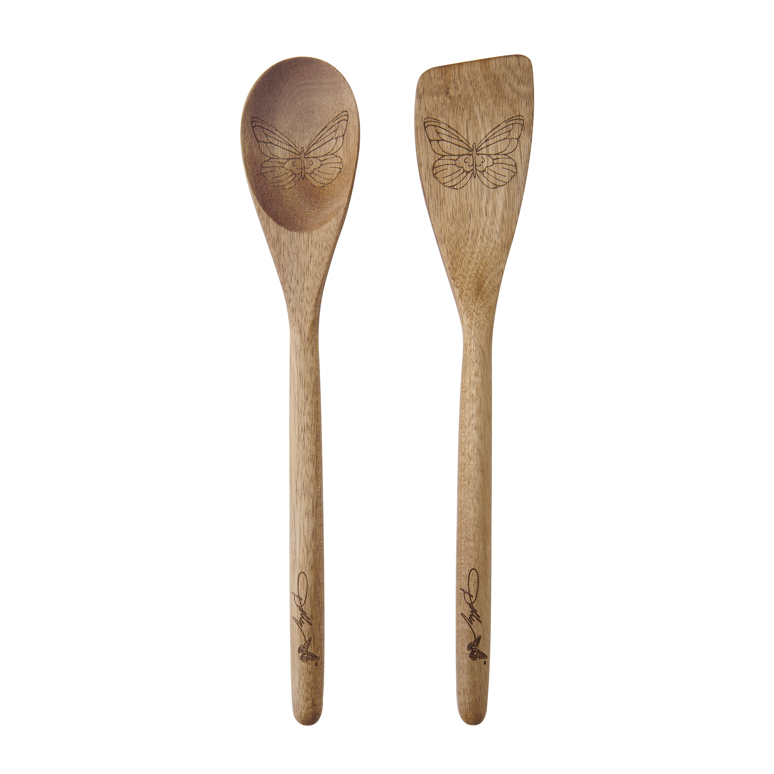 Dolly Parton Acacia Wood Kitchen Tool Set of 2 - Walmart.com