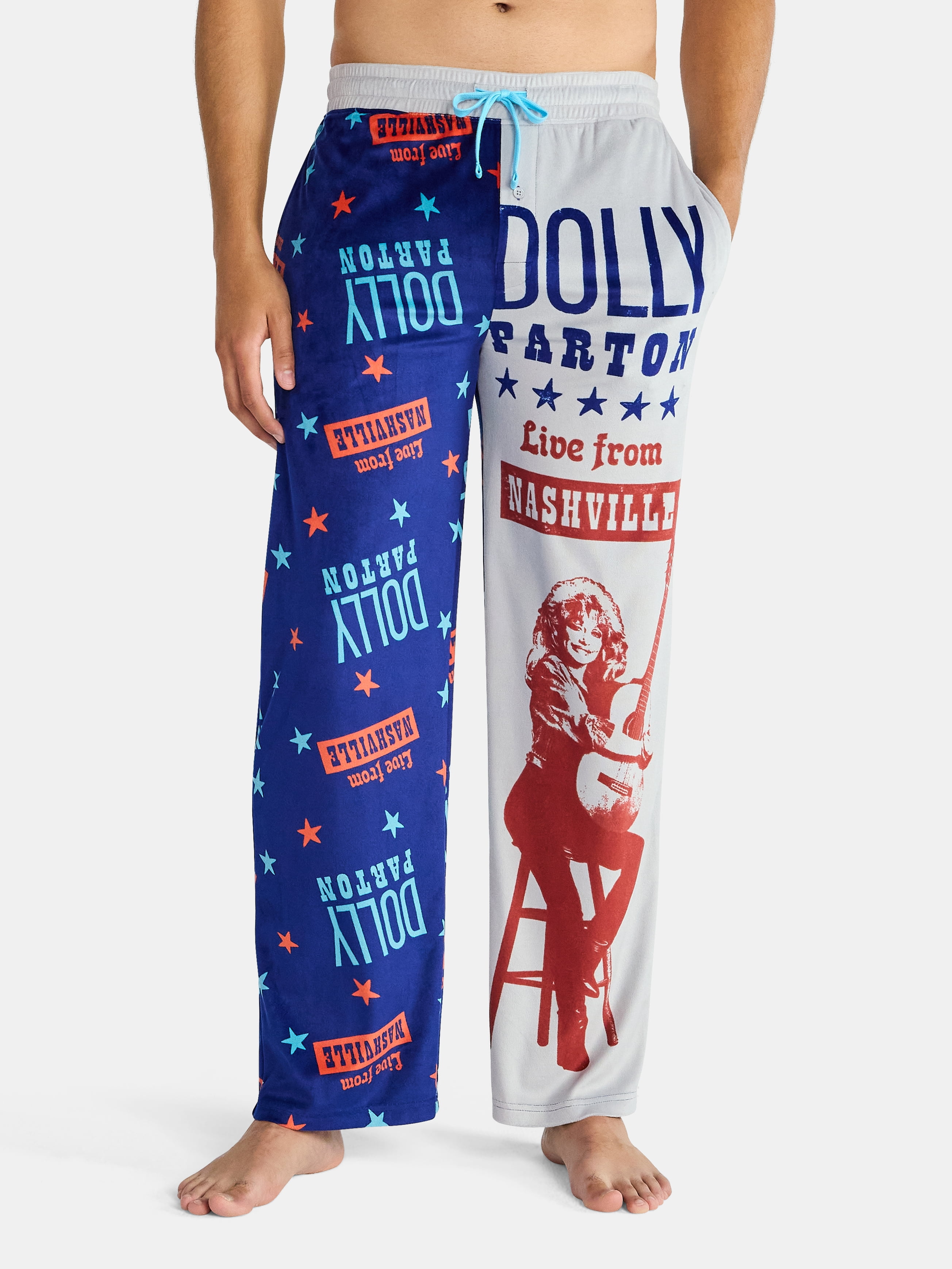 Dolly Parton Men's and Big Men's Split Leg Graphic Pants, Sizes S-2XL ...