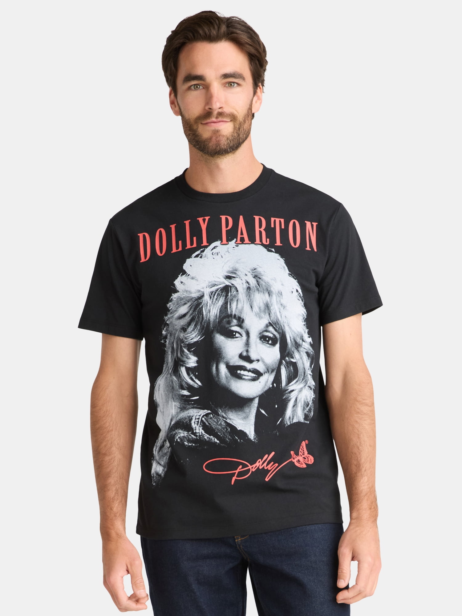 Dolly Parton Men's & Big Men's Graphic Tee, Size S-3XL - Walmart.com