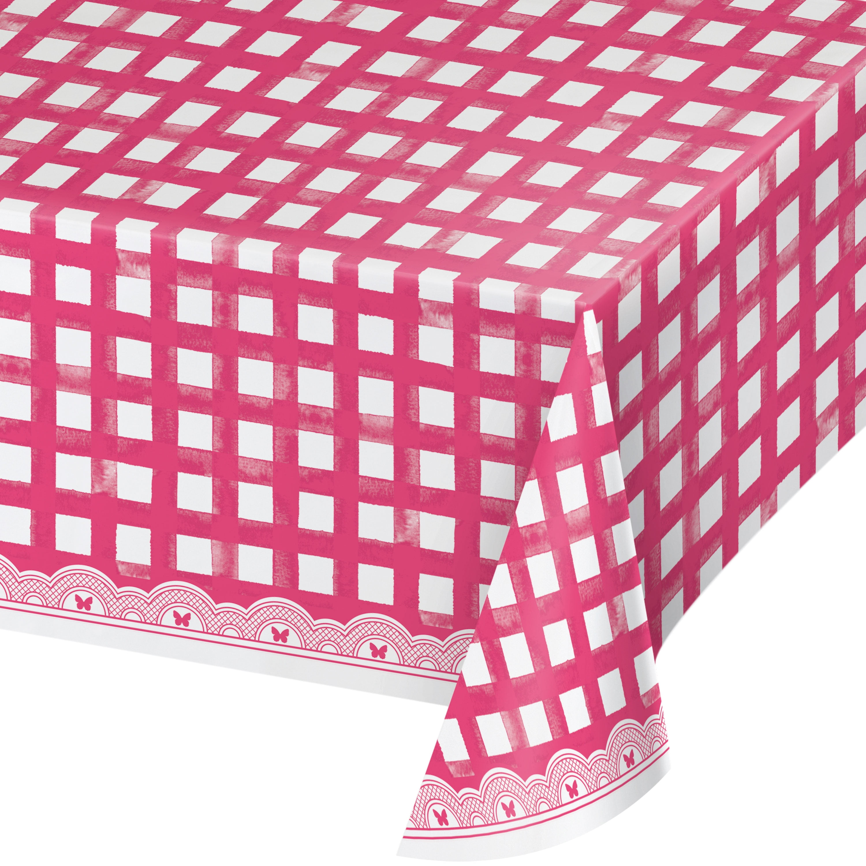 Dolly Parton Pink Gingham Paper Tablecloth, 3 ct - Walmart.com