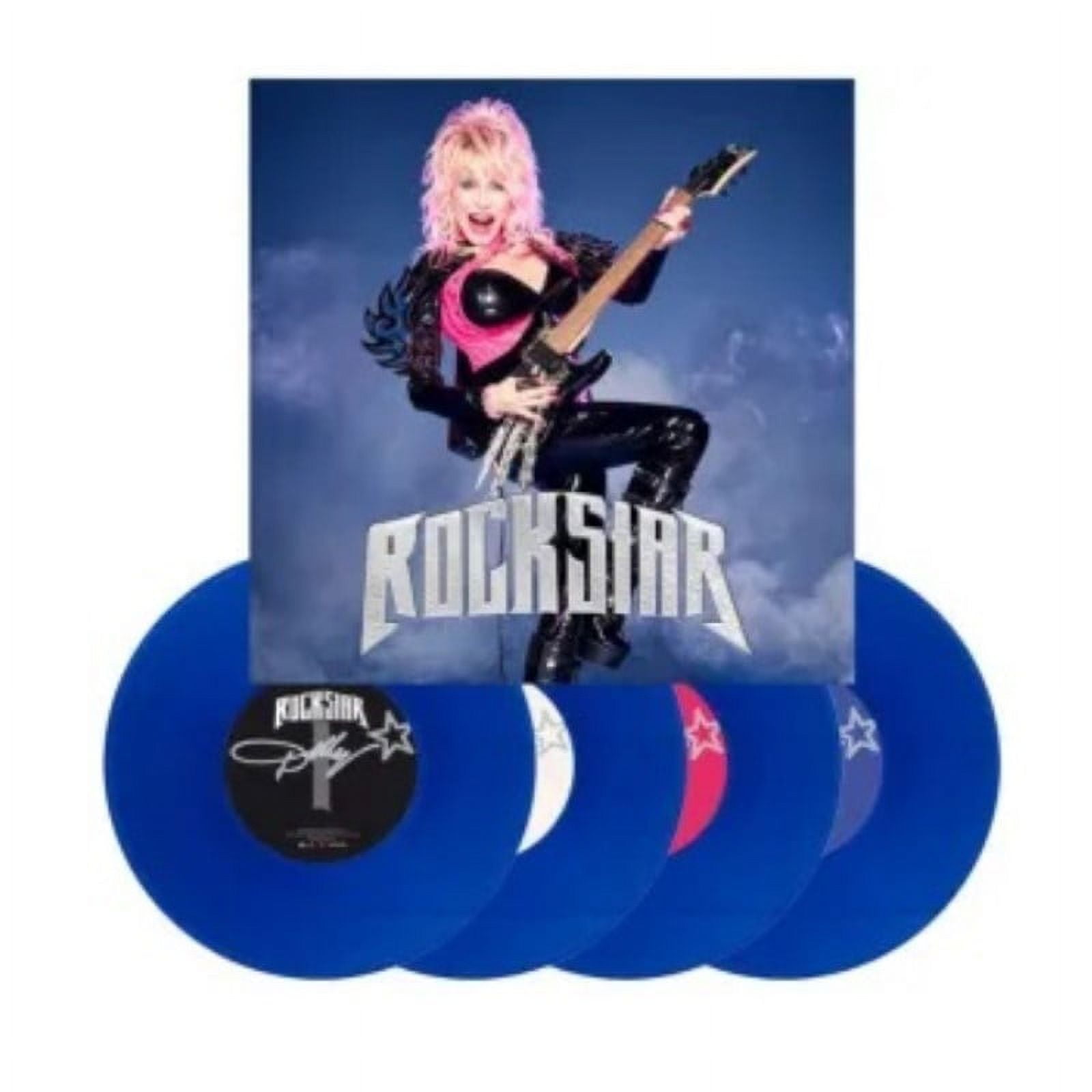 Dolly Parton - Rockstar Exclusive Clear Blue Color Vinyl 4x LP Record - Walmart.com