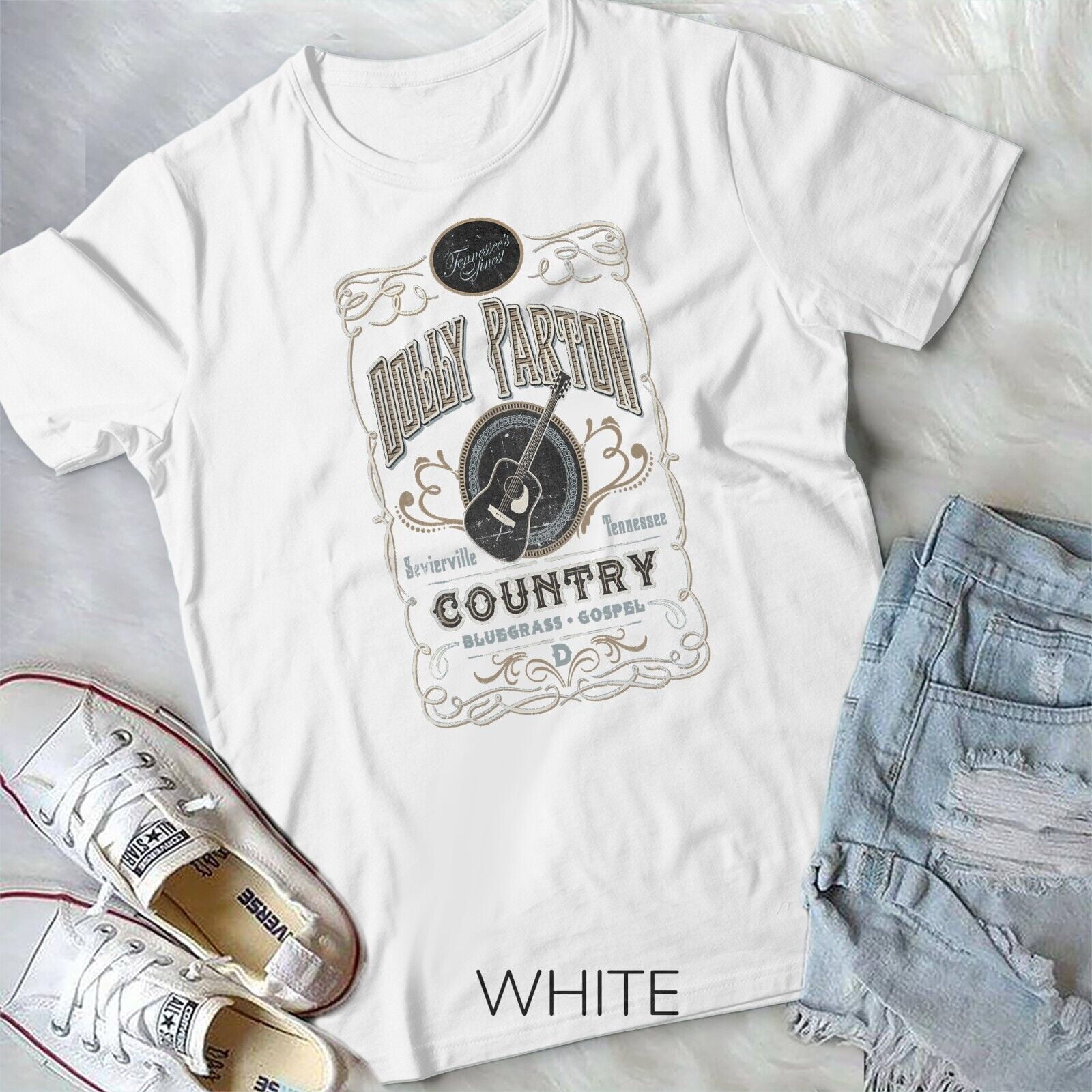 Dolly Parton Whiskey Label Unisex T-shirt - Walmart.com