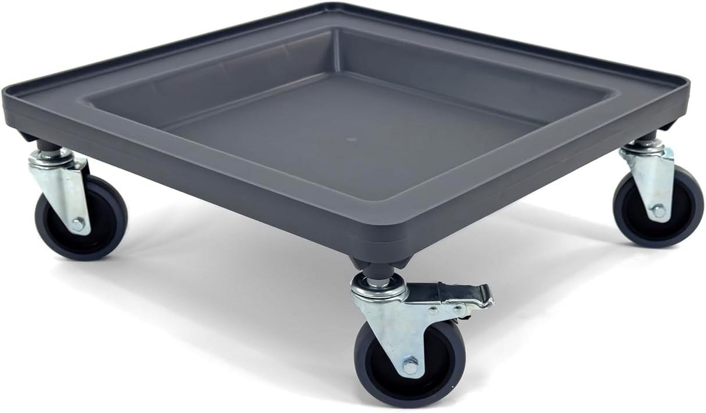Dolly for Dish Rack and Glass Rack | 2 Wheel Lock 4" | 250 lbs. max ...
