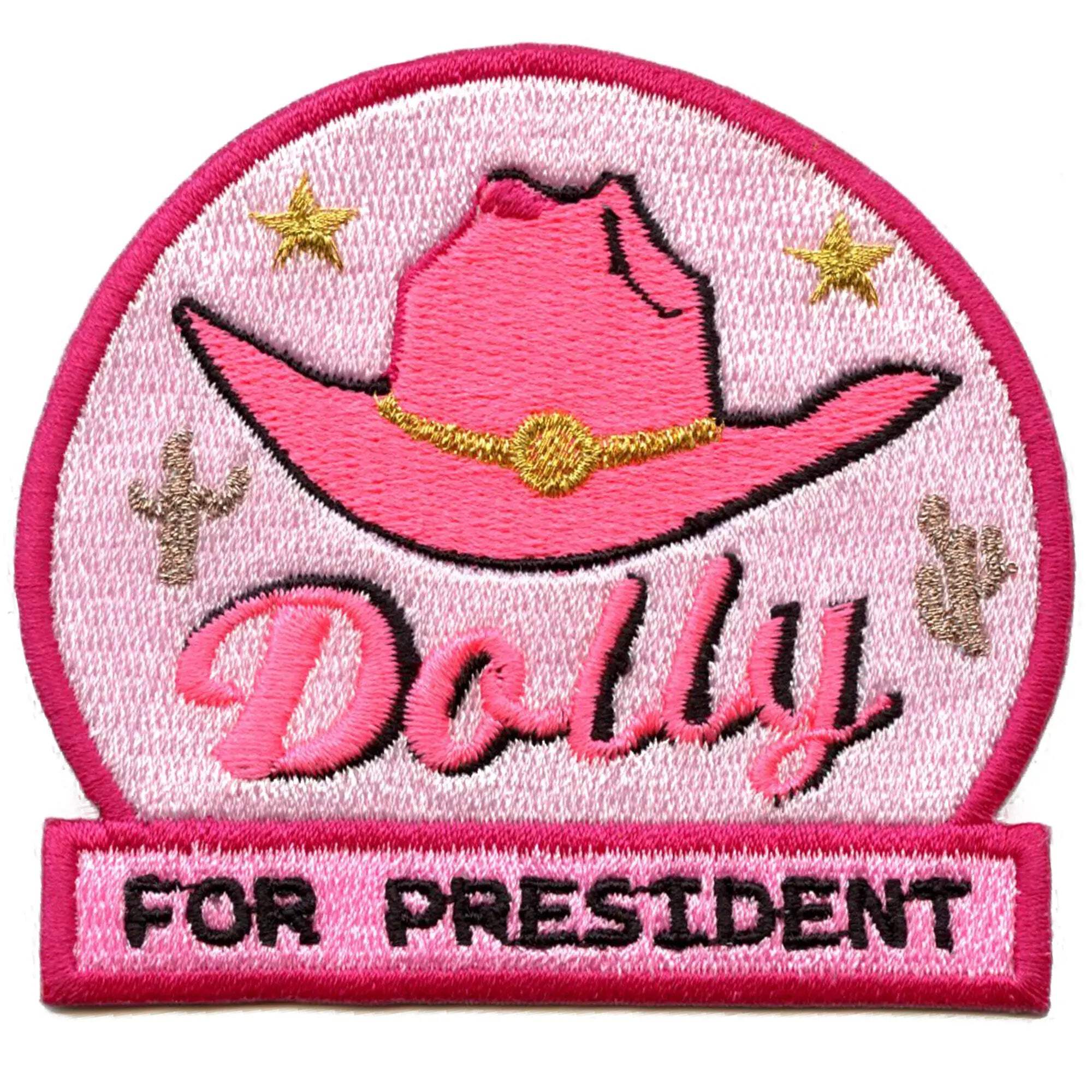 Dolly for President Patch Southern Western Cowgirl Embroidered Iron on ...