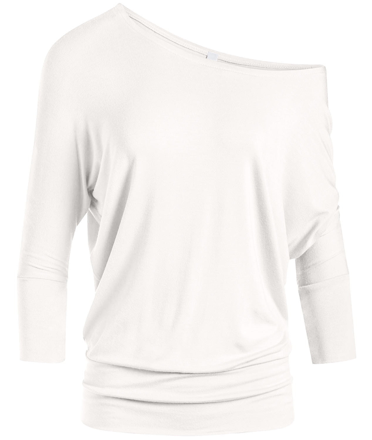 Dolman Tops for Women Sexy Off The Shoulder Tops Banded Waistband ...