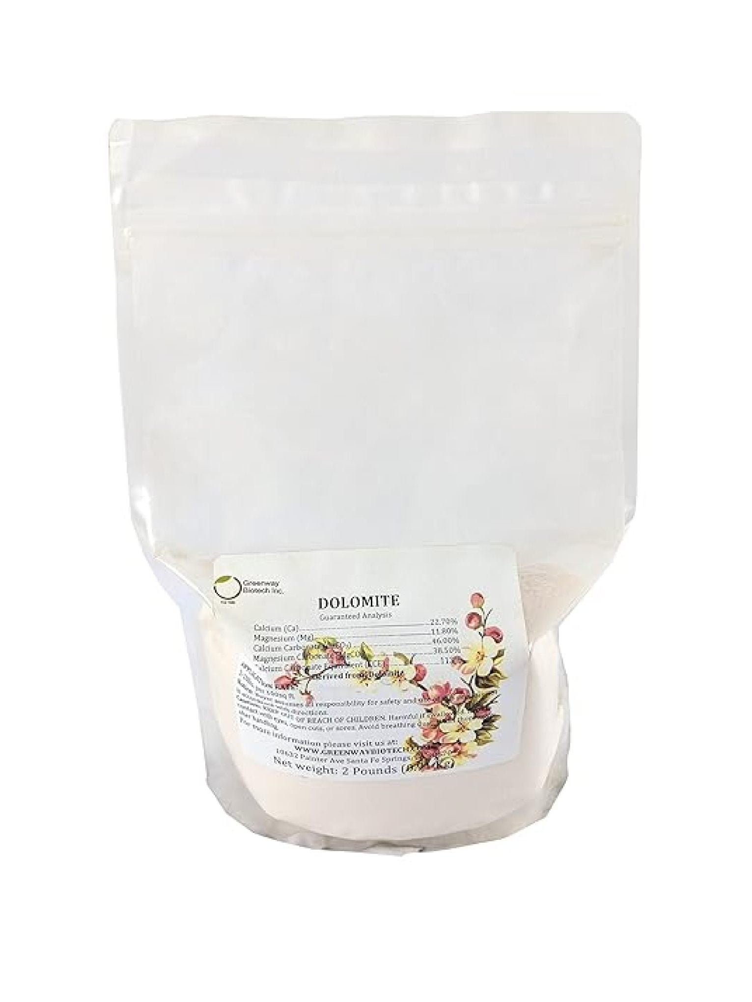 Dolomite Lime Plus - 2lb - pH Adjuster for Soil & Compost - 11.8% ...