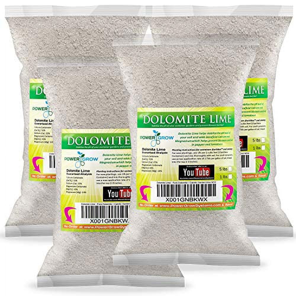 Dolomite Lime - Pure Dolomitic/Calcitic Garden Lime (20 Pounds ...