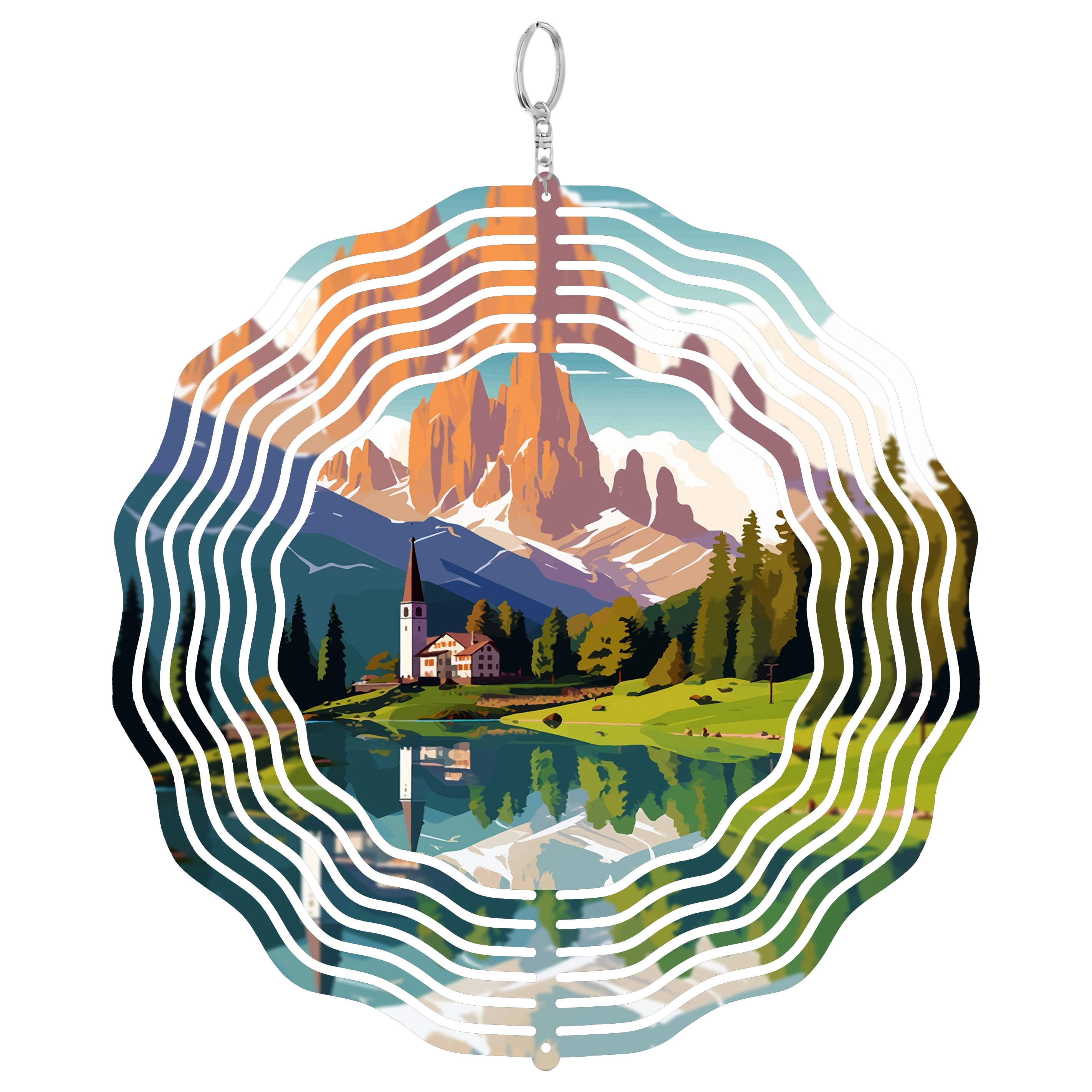 Dolomites Italy Kinetic Wind Spinner 3D Garden Outdoor Decoration ...
