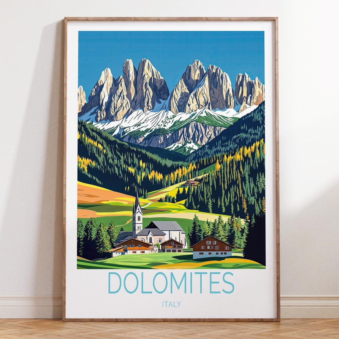 Dolomites Italy Poster, Dolomites Travel Wall Art, Italy Travel Print ...