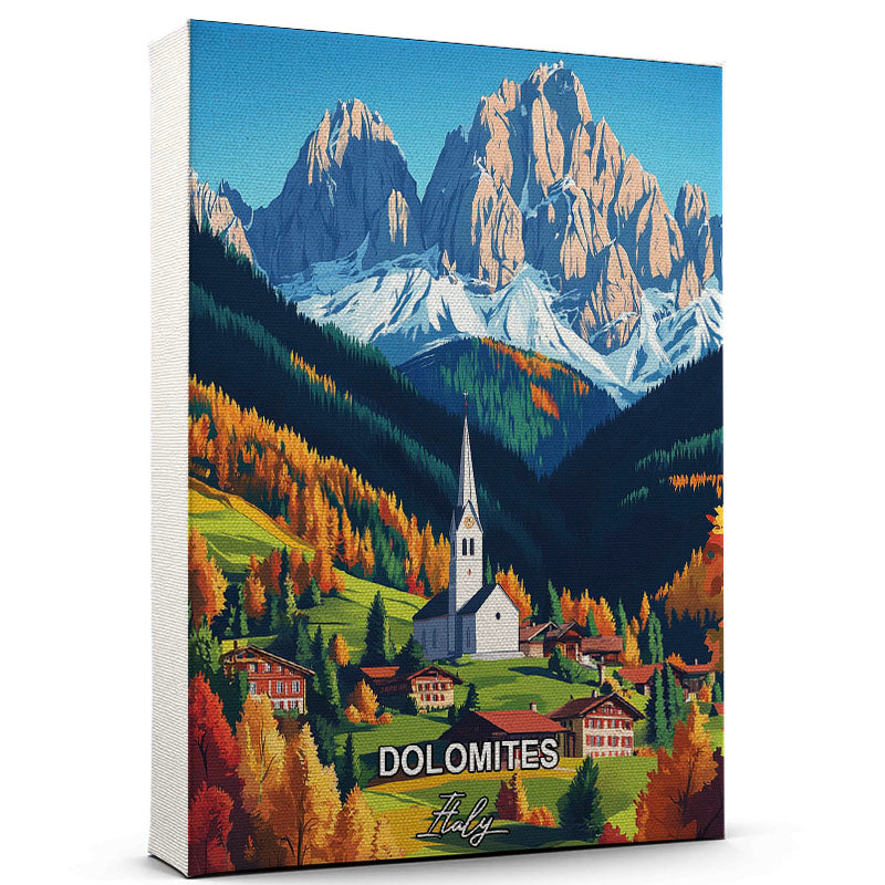 Dolomites Travel Canvas Wall Art – Italy Canvas – A Scenic Artwork That ...