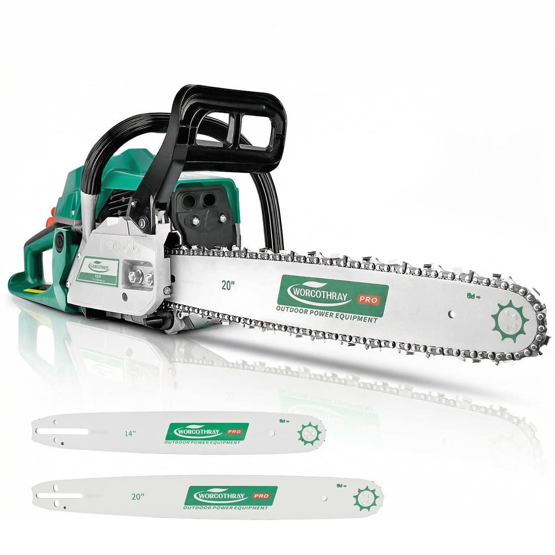 Dolonm 62cc Gasoline Chainsaw, 20" 2-Stroke Petrol Handheld Cordless ...