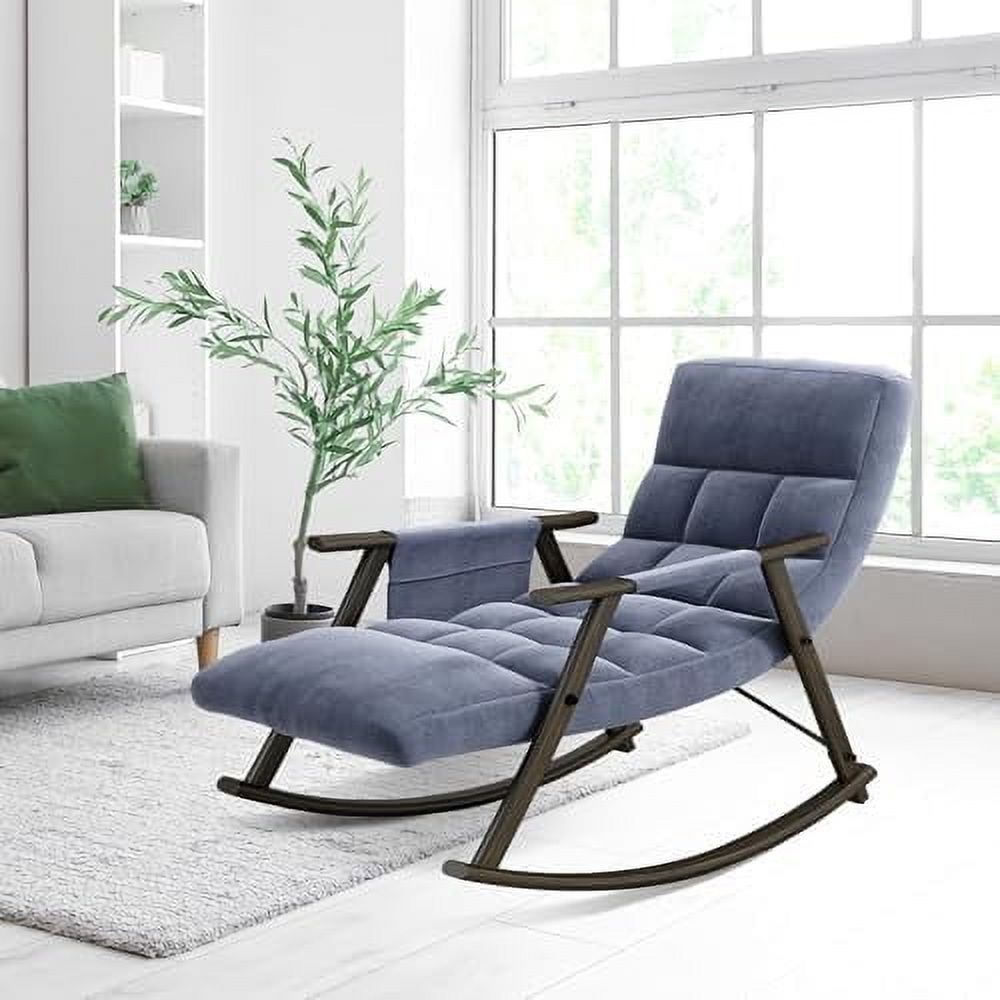 Dolonm Glider Rocking Recliner Chair, Velvet Indoor Rocker Recliner ...