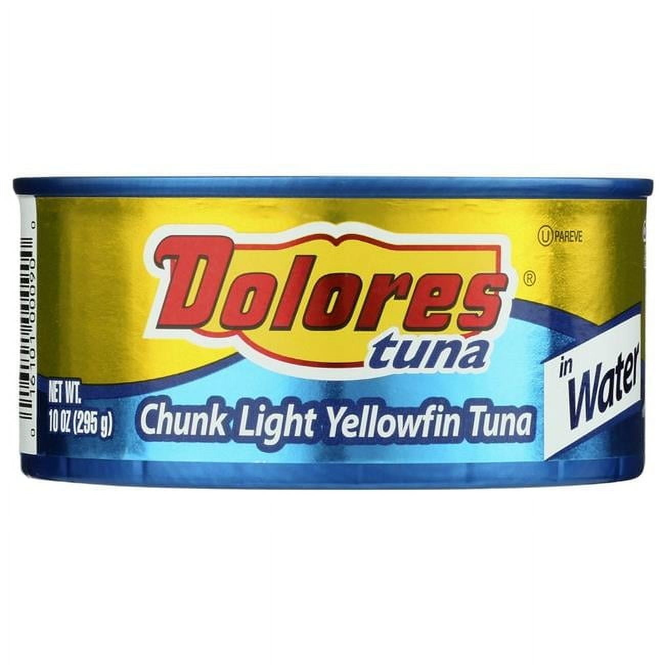 Dolores 10 oz Chunk Light Tuna in Water - Pack of 24 - Walmart.com
