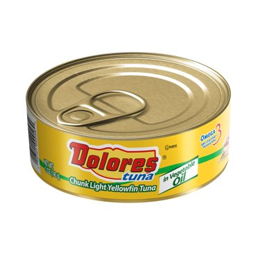 Dolores Tuna in Oil, Chunk Light Yellowfin Tuna in Vegetable Oil, 5 oz ...